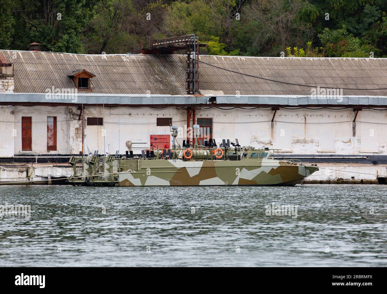 Sevastopol, Crimea. 26th Sep, 2021. Black sea fleet's boat are docked ...