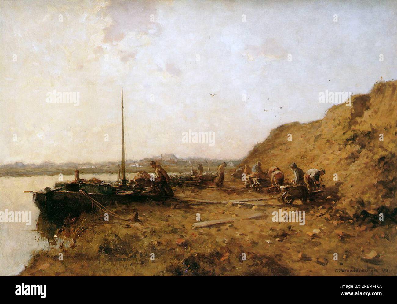 Sand diggers by Cornelis Vreedenburgh Stock Photo - Alamy