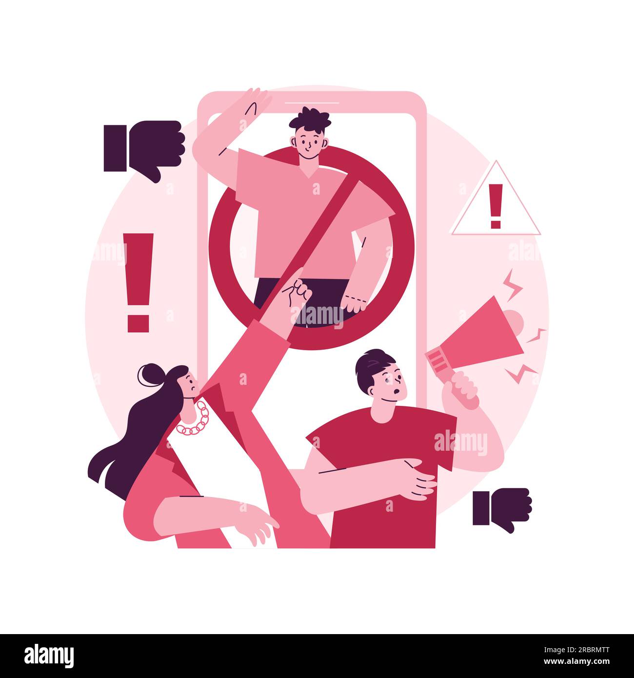 Cancel culture abstract concept vector illustration. Cancel person or ...