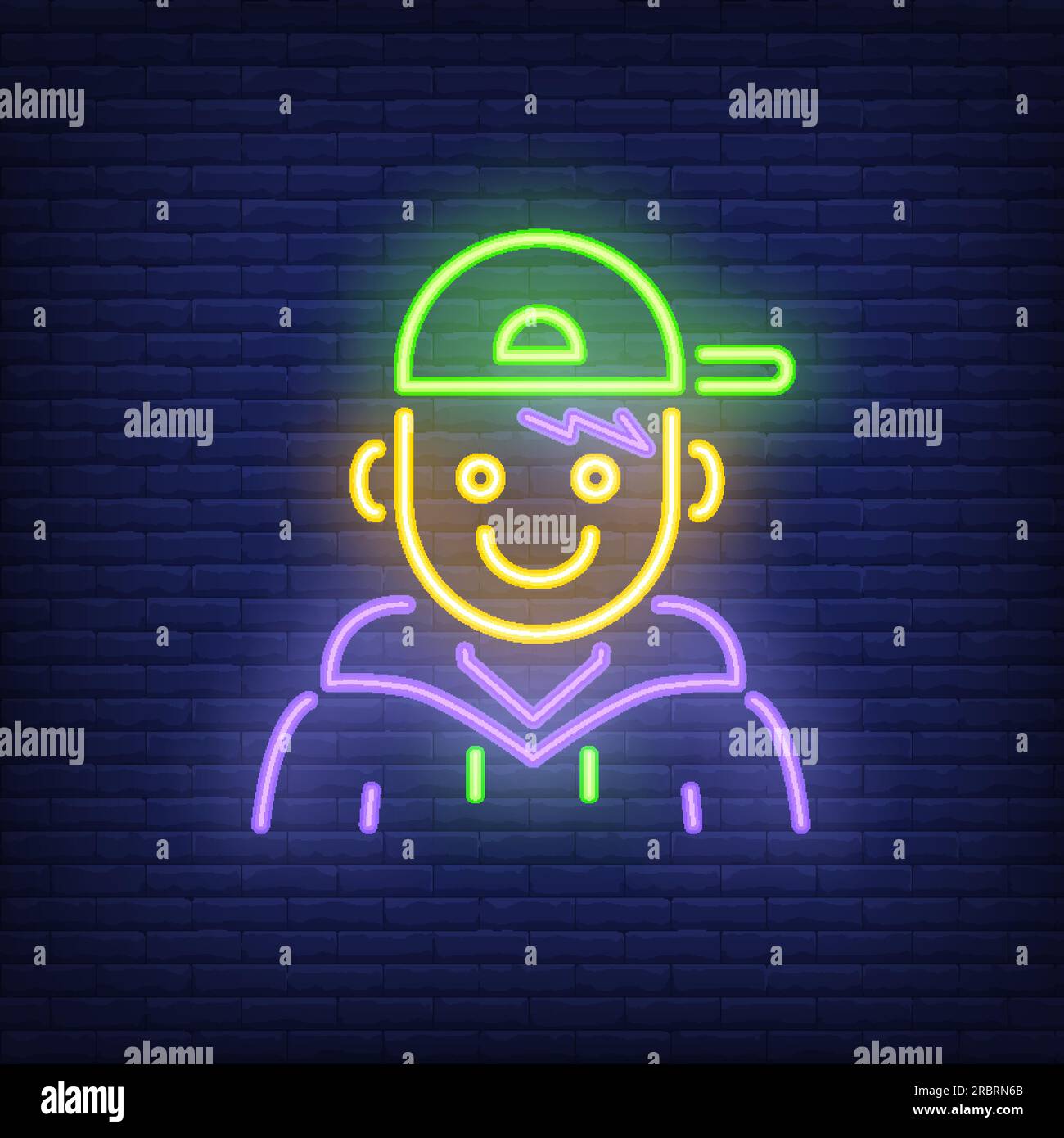 Rapper neon sign Stock Vector Image & Art - Alamy