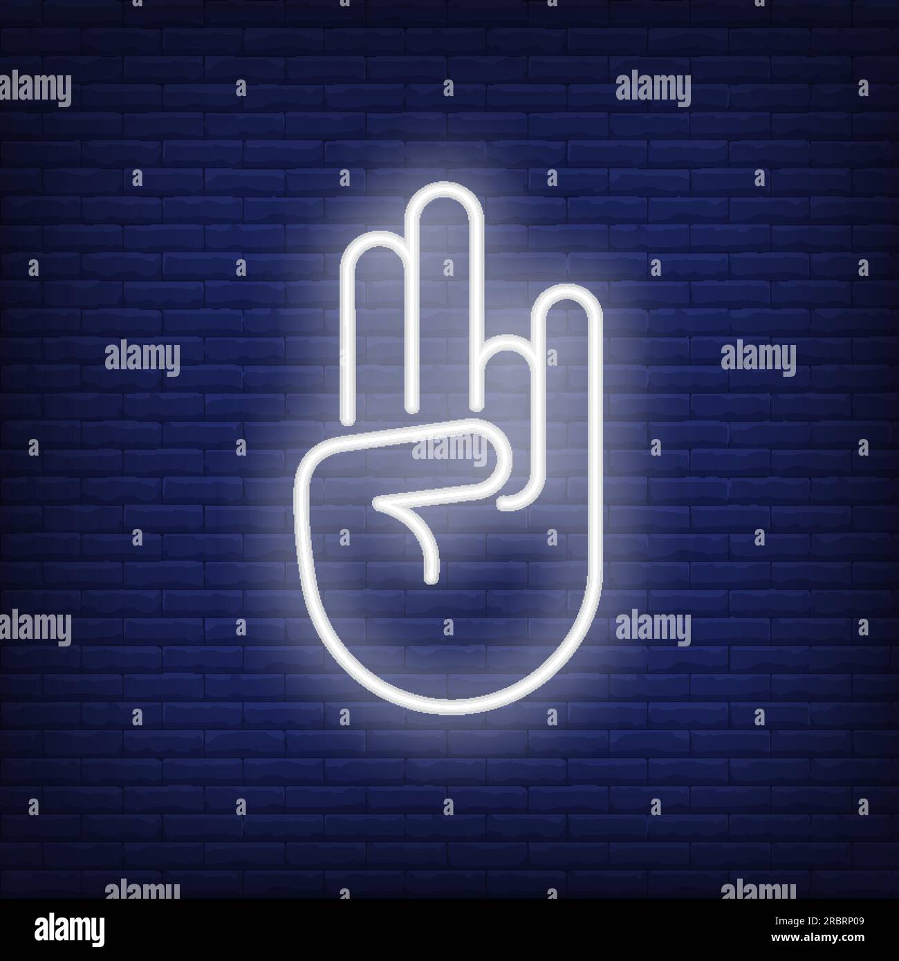 Mudra gesture neon sign Stock Vector Image & Art - Alamy