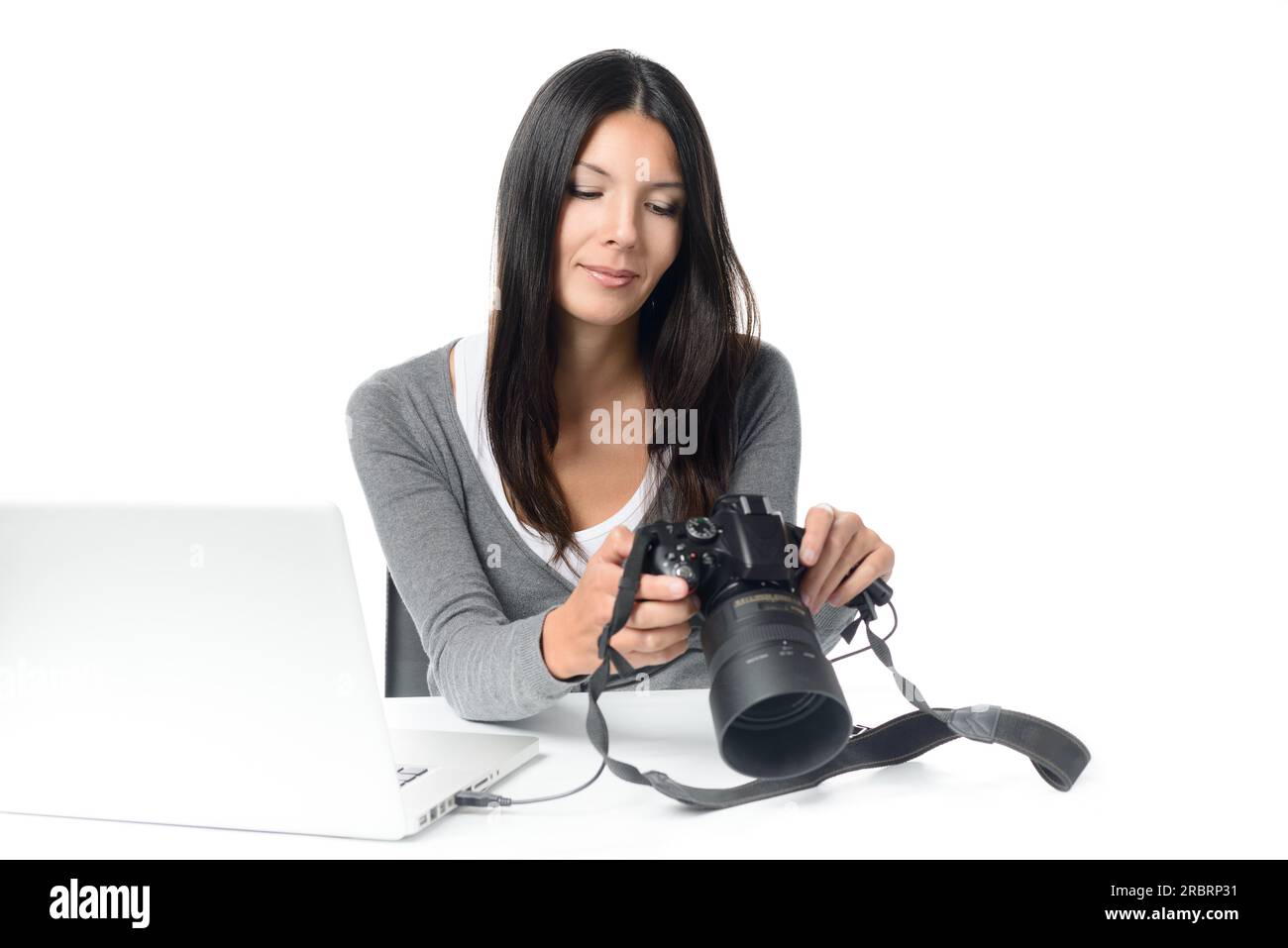Checking front desk check in Cut Out Stock Images & Pictures - Alamy