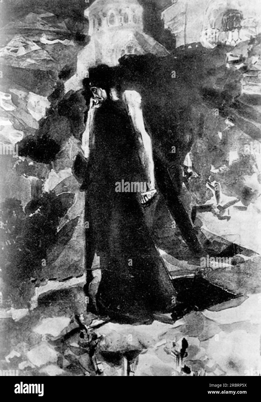 Russian monastery Black and White Stock Photos & Images - Alamy