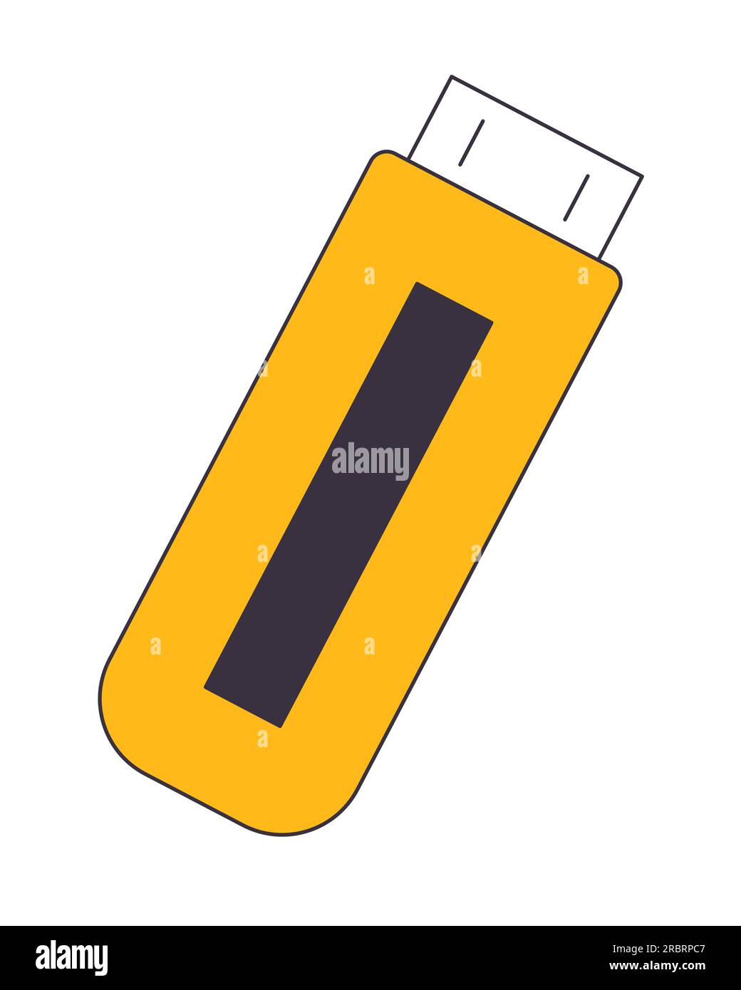 Usb stick linear icon Cut Out Stock Images & Pictures - Alamy