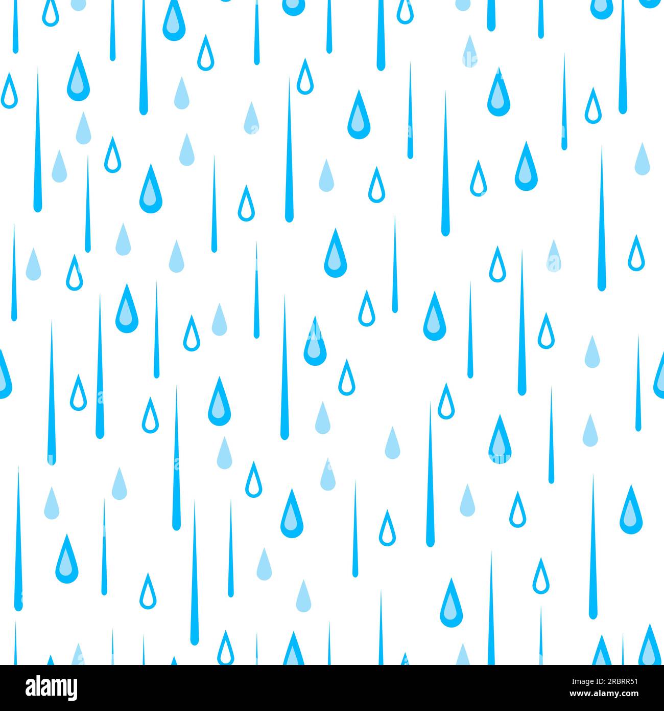 Seamless pattern with rain. Stylized background with raindrops Stock ...