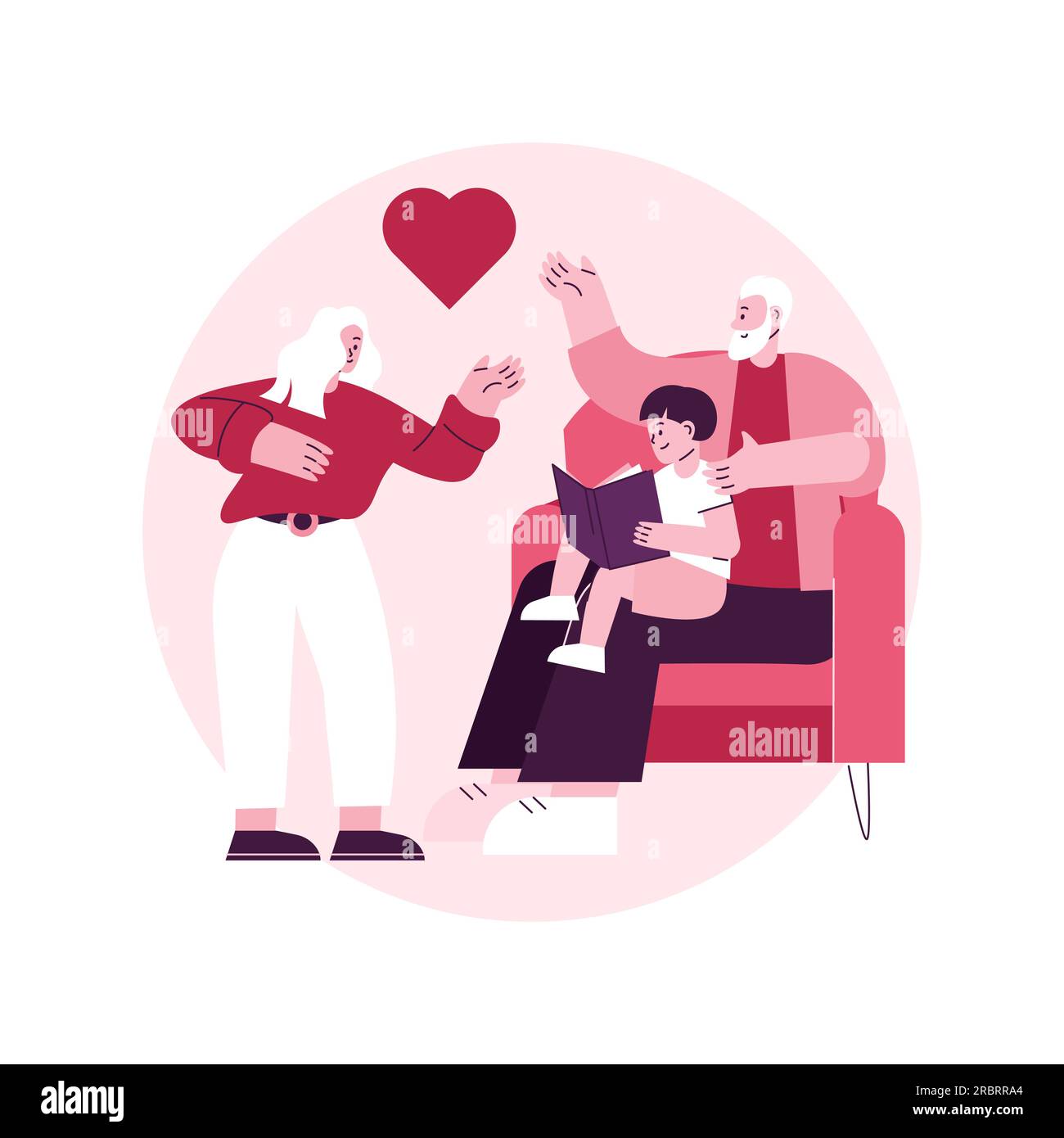 Guardianship abstract concept vector illustration. Child custody, legal ...