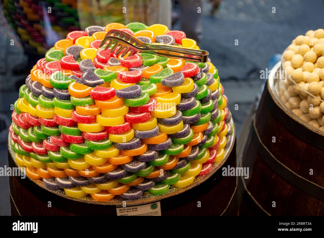 Turkish sweets in Istiklal street Stock Photo - Alamy