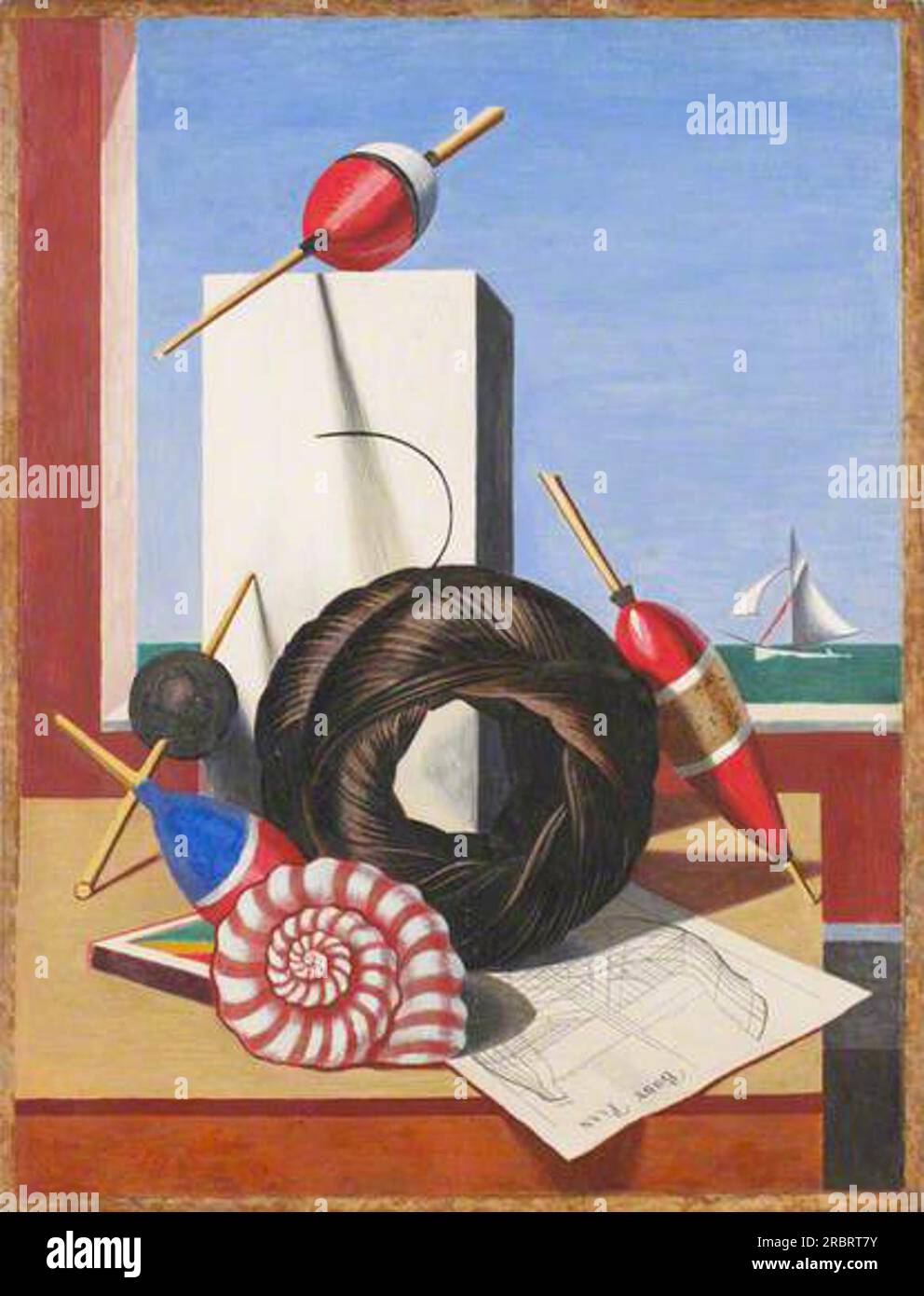 Floats and Afloat 1928 by Edward Wadsworth Stock Photo - Alamy