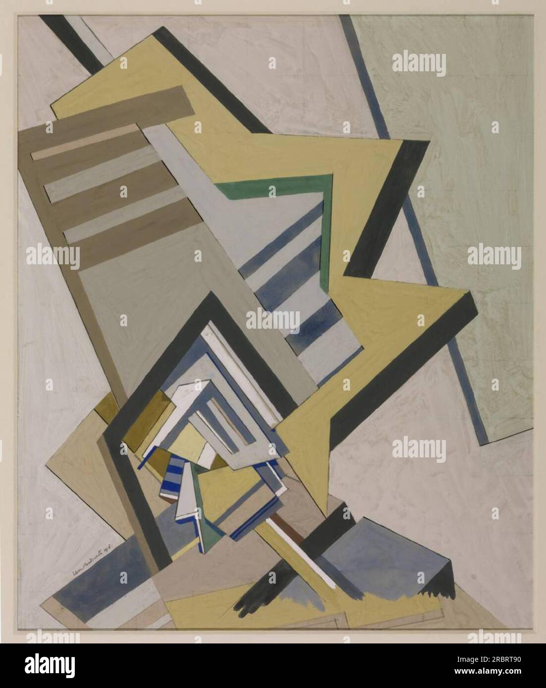 Abstract Composition 1915 by Edward Wadsworth Stock Photo - Alamy
