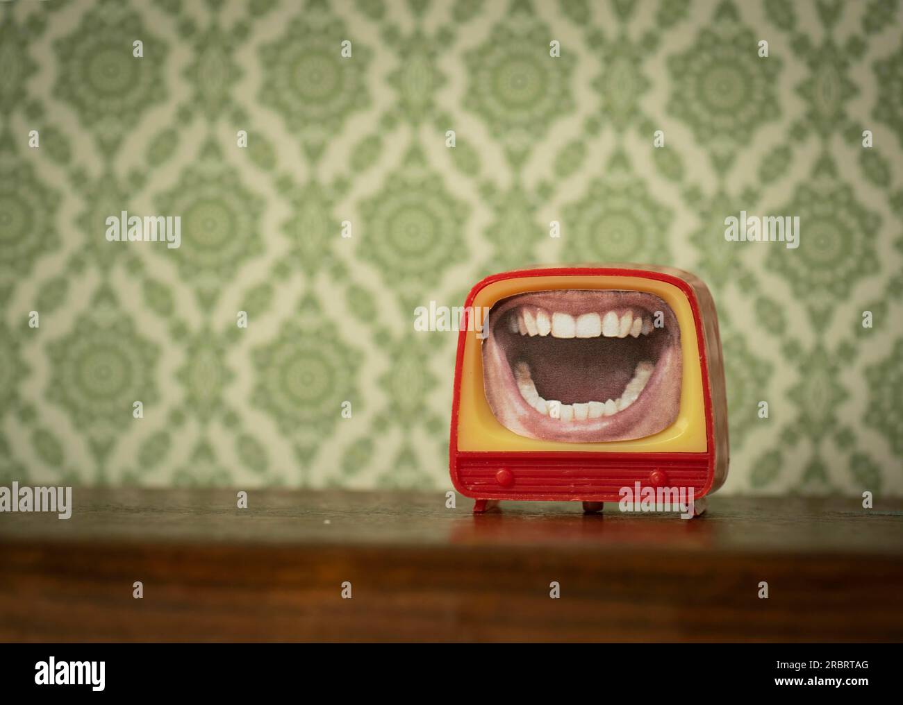 Laughing Toy TV Stock Photo - Alamy
