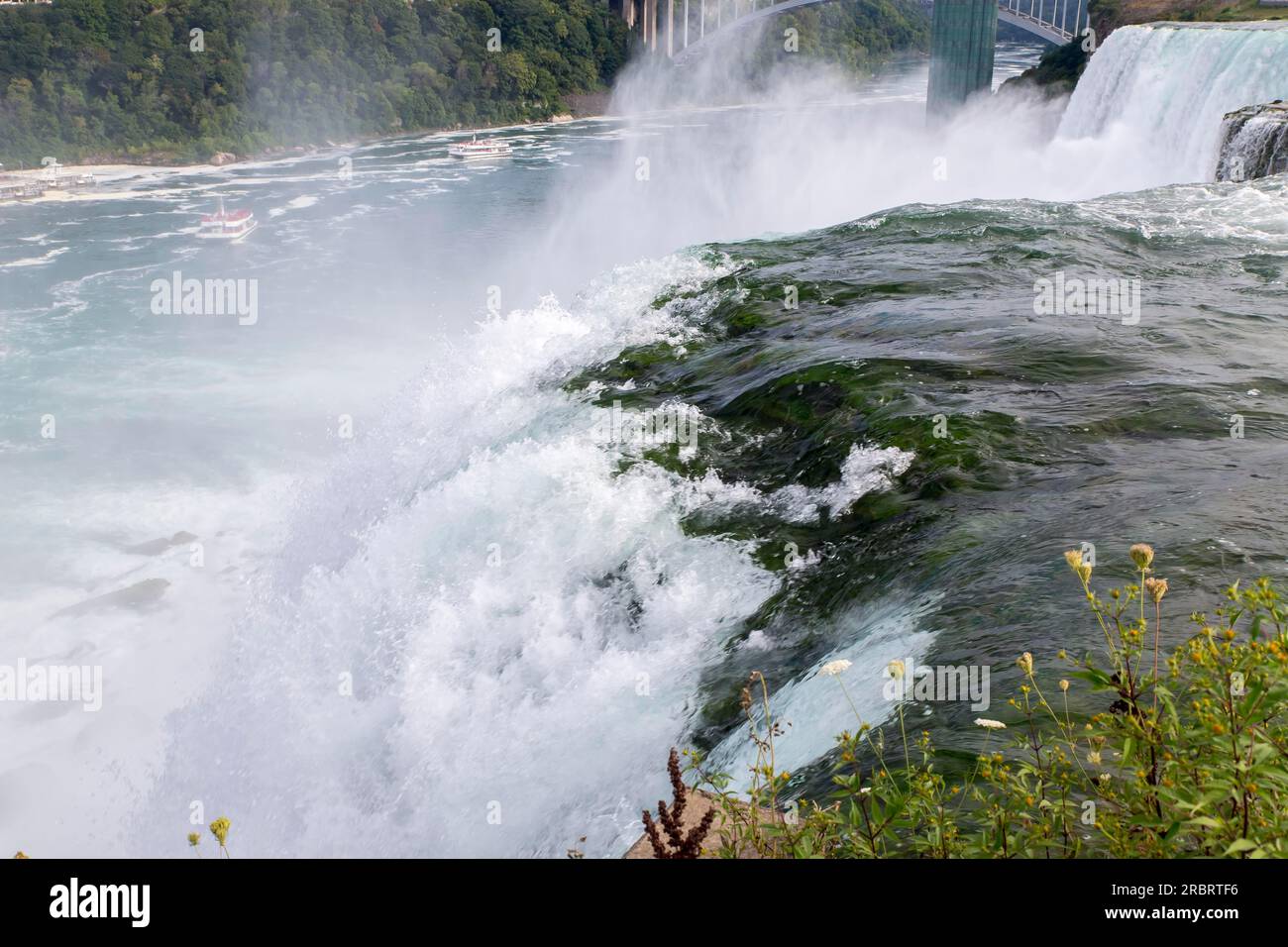 Niagara Falls is the collective name for three waterfalls that straddle ...