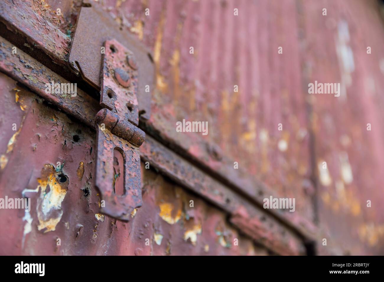 Rust on an abandoned building in a city environment Stock Photo - Alamy