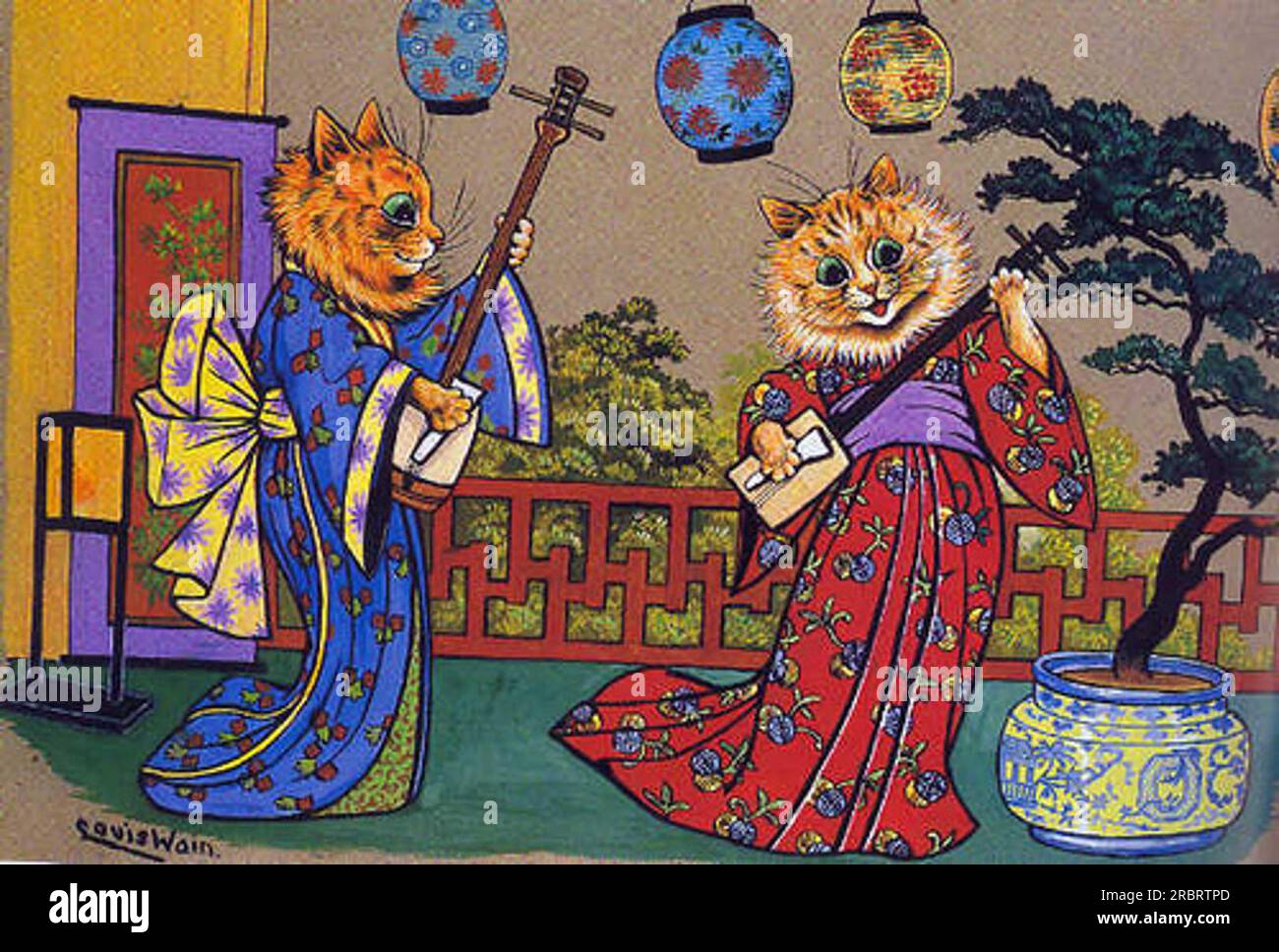 Untitled by Louis Wain Stock Photo - Alamy