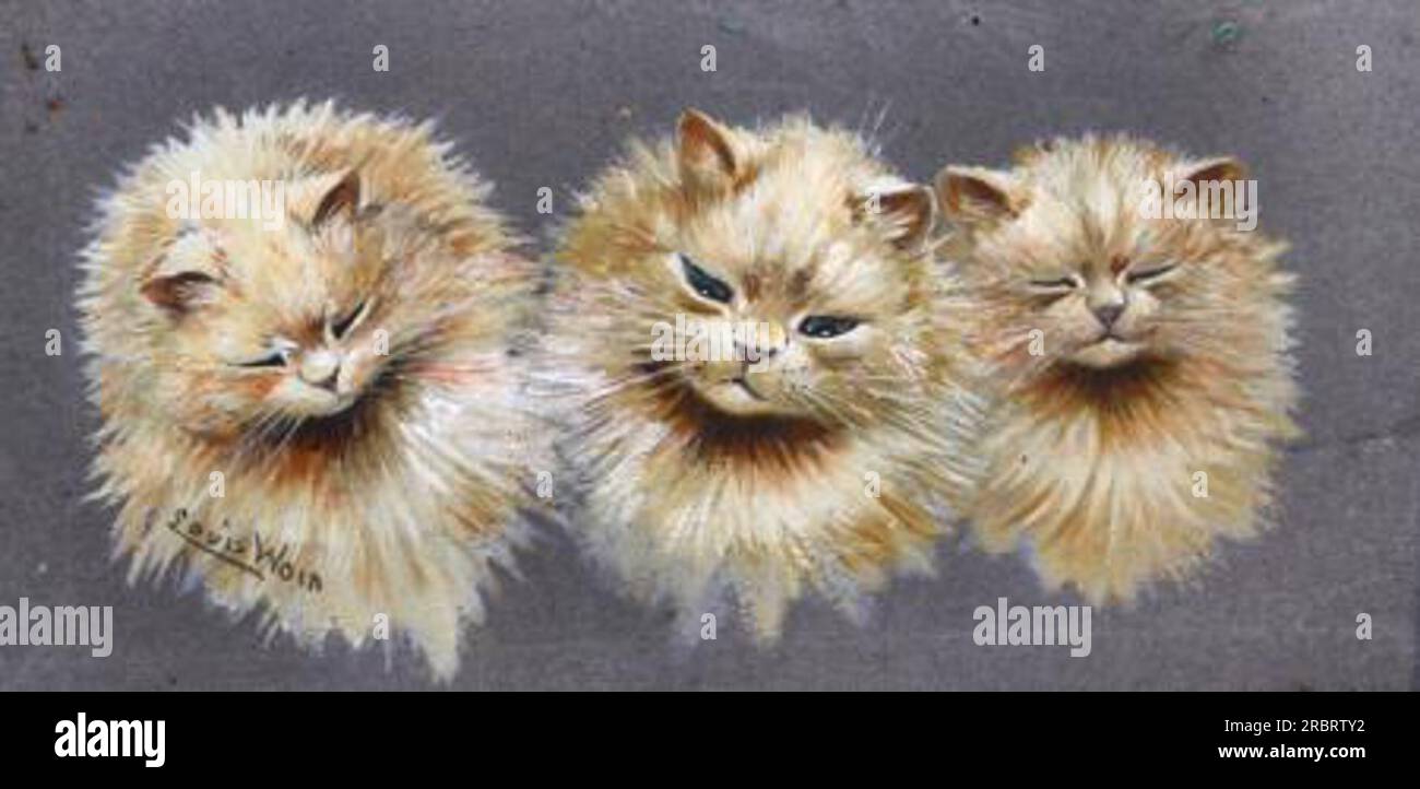 Louis wain cats hi-res stock photography and images - Alamy