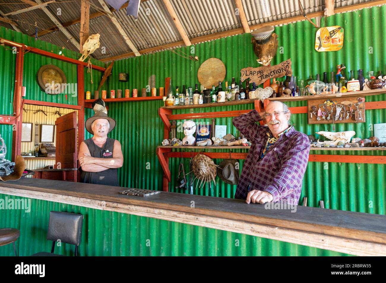 Counter of the old Lappa Junction Hotel, now a museum, with owner Tim ...
