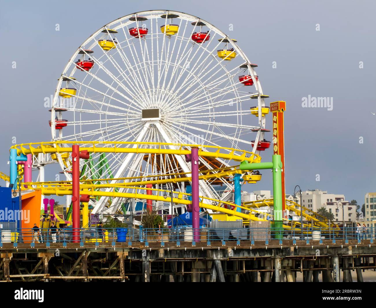 The Santa Monica Pier is a large double-jointed pier located at the ...