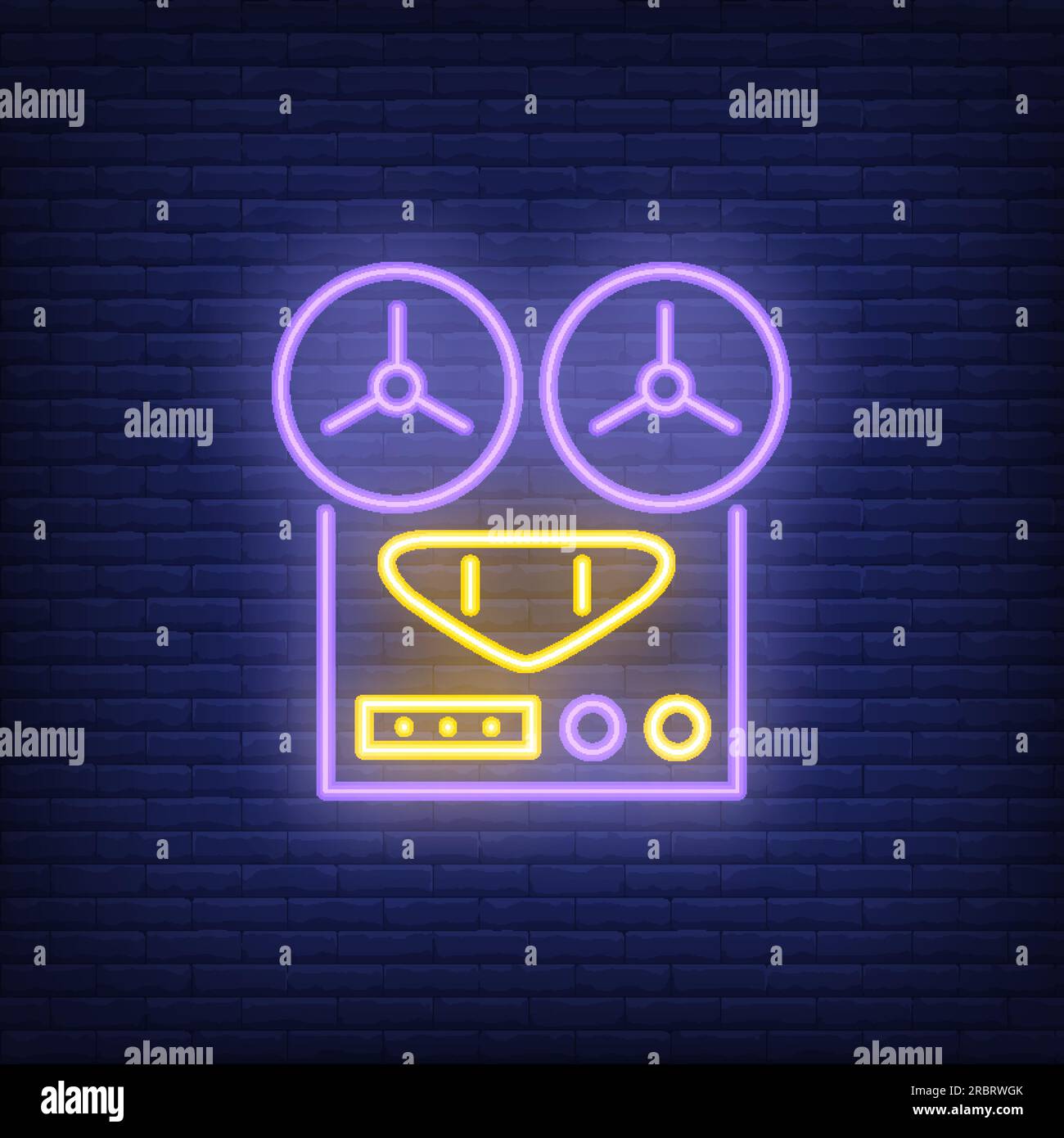 Vintage reel audio recorder Stock Vector Images - Alamy