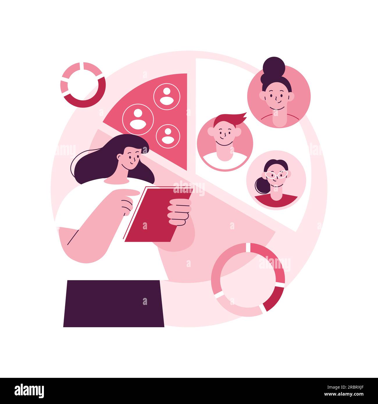 Audience Segmentation Abstract Concept Vector Illustration Customer