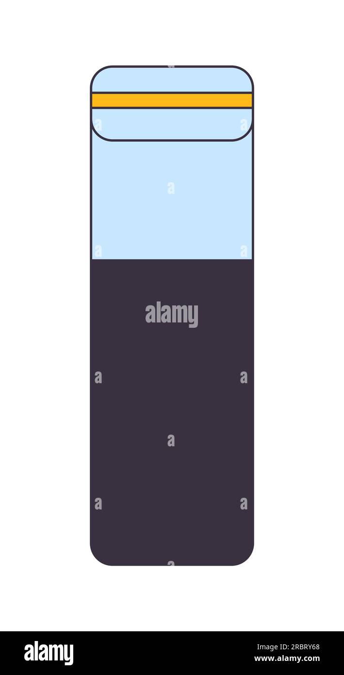 Pencil Eraser For Office Stationery Flat Line Color Isolated Vector Object Stock Vector Image