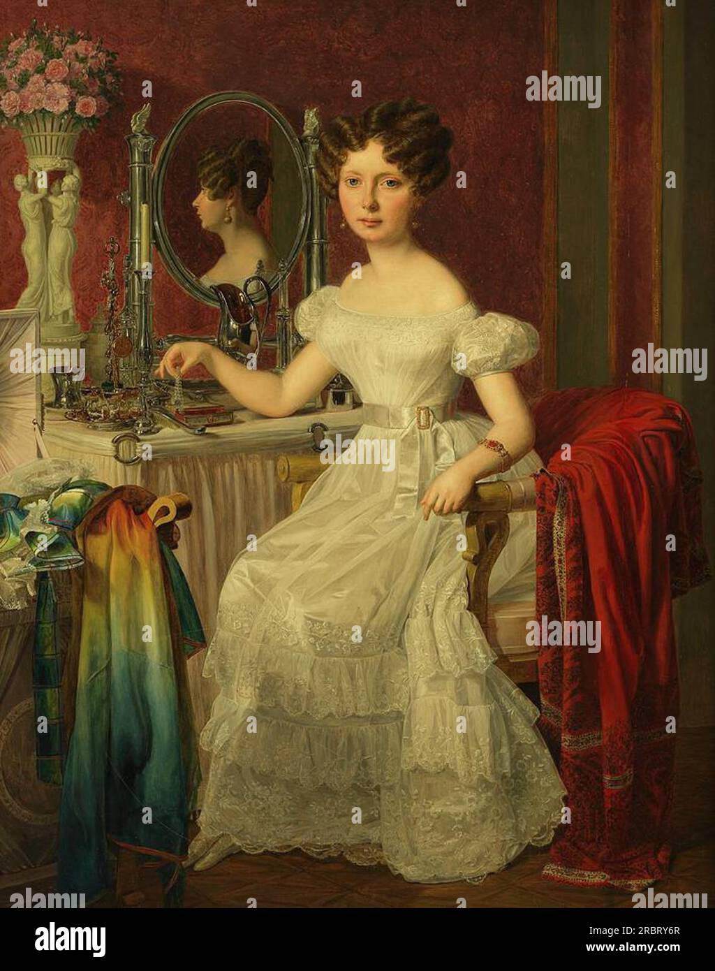 The actress Elise Hofer by Ferdinand Georg Waldmüller Stock Photo - Alamy