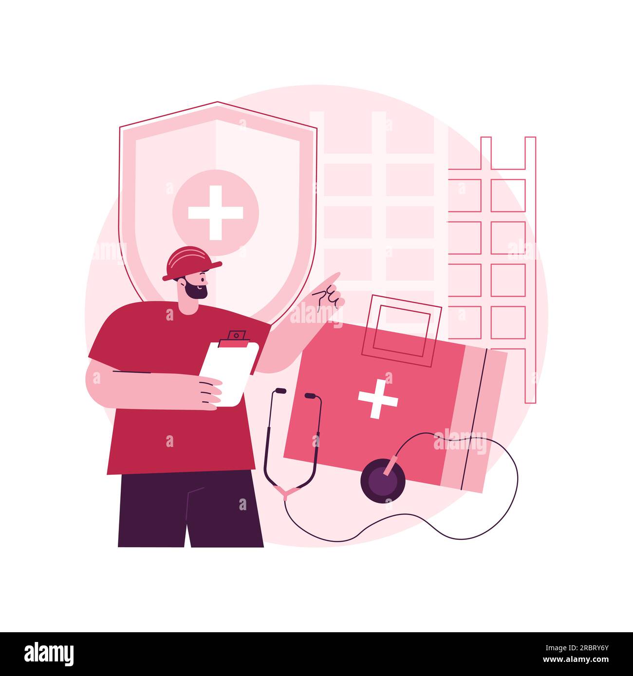 Occupational health abstract concept vector illustration. Occupational ...