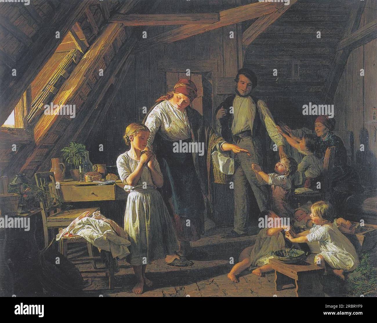 Parting of the parents - the oldest child takes care of brothers and ...