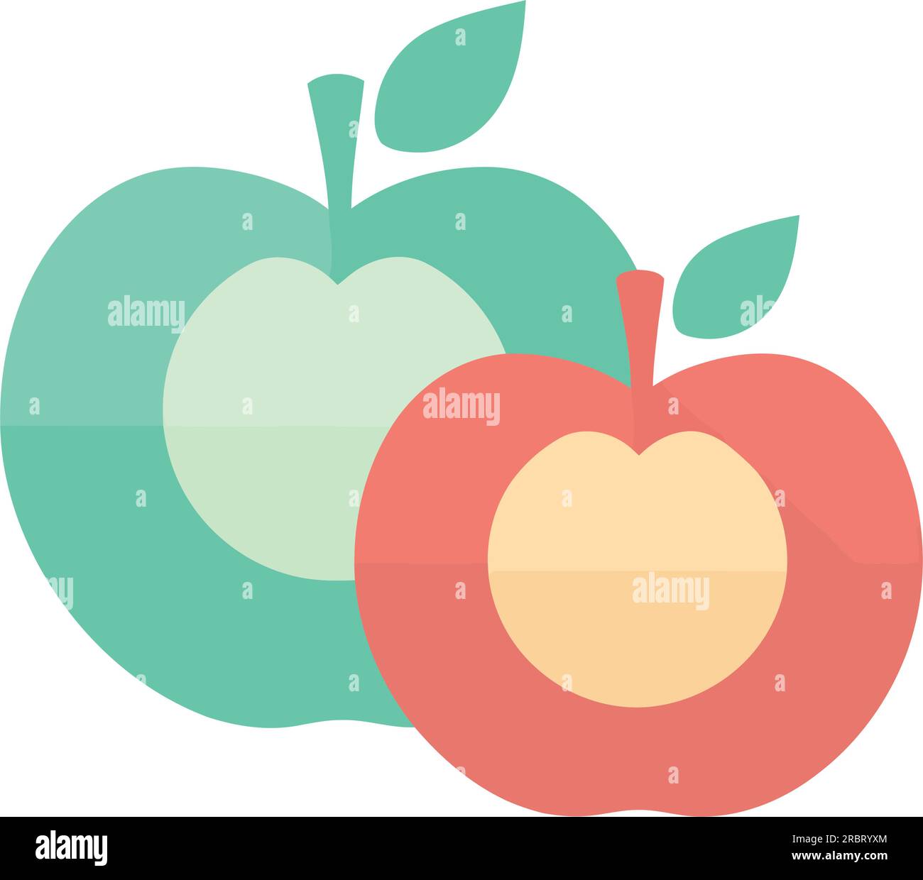 organic apple, symbol of healthy eating Stock Vector Image & Art - Alamy