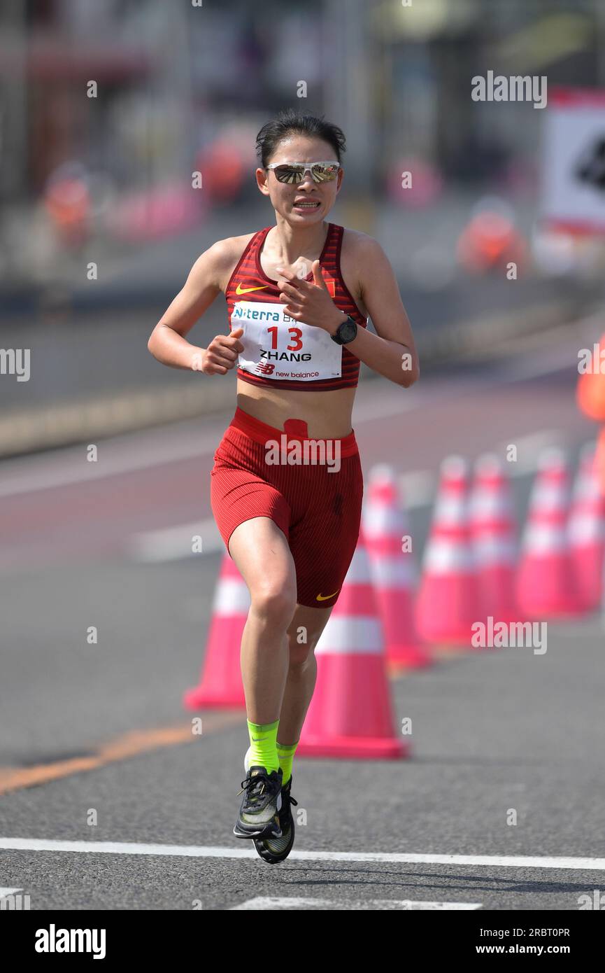 Nagoya, Aichi, Japan. 12th Mar, 2023. China's Zhang Deshun competes in ...