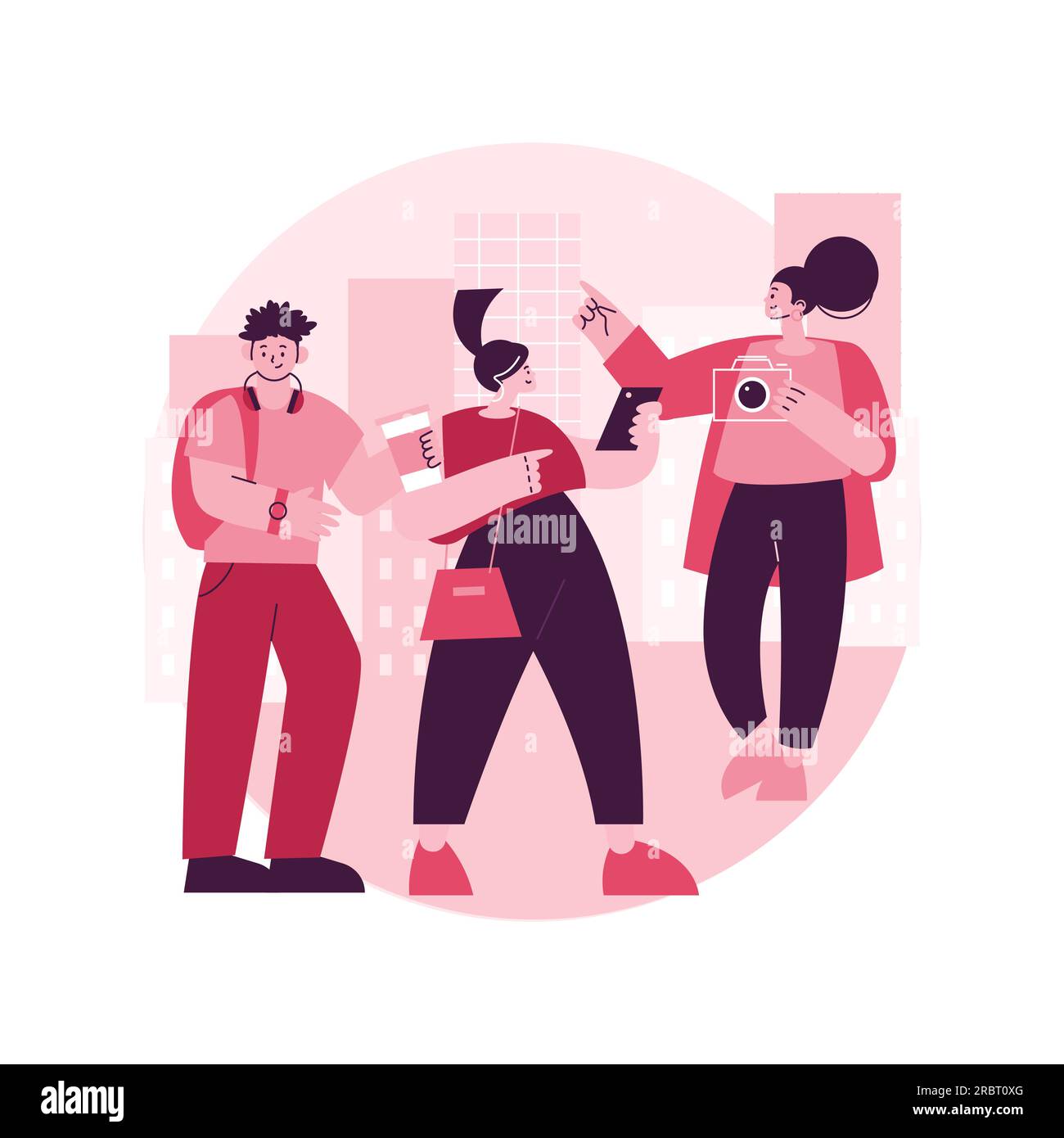 Millennials Abstract Concept Vector Illustration Generation Y Digital