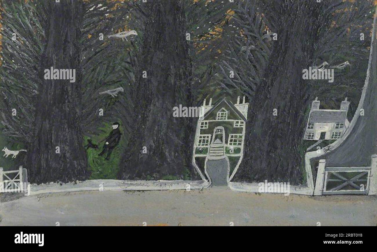 Cottages in a Wood, St Ives 1937 by Alfred Wallis Stock Photo - Alamy