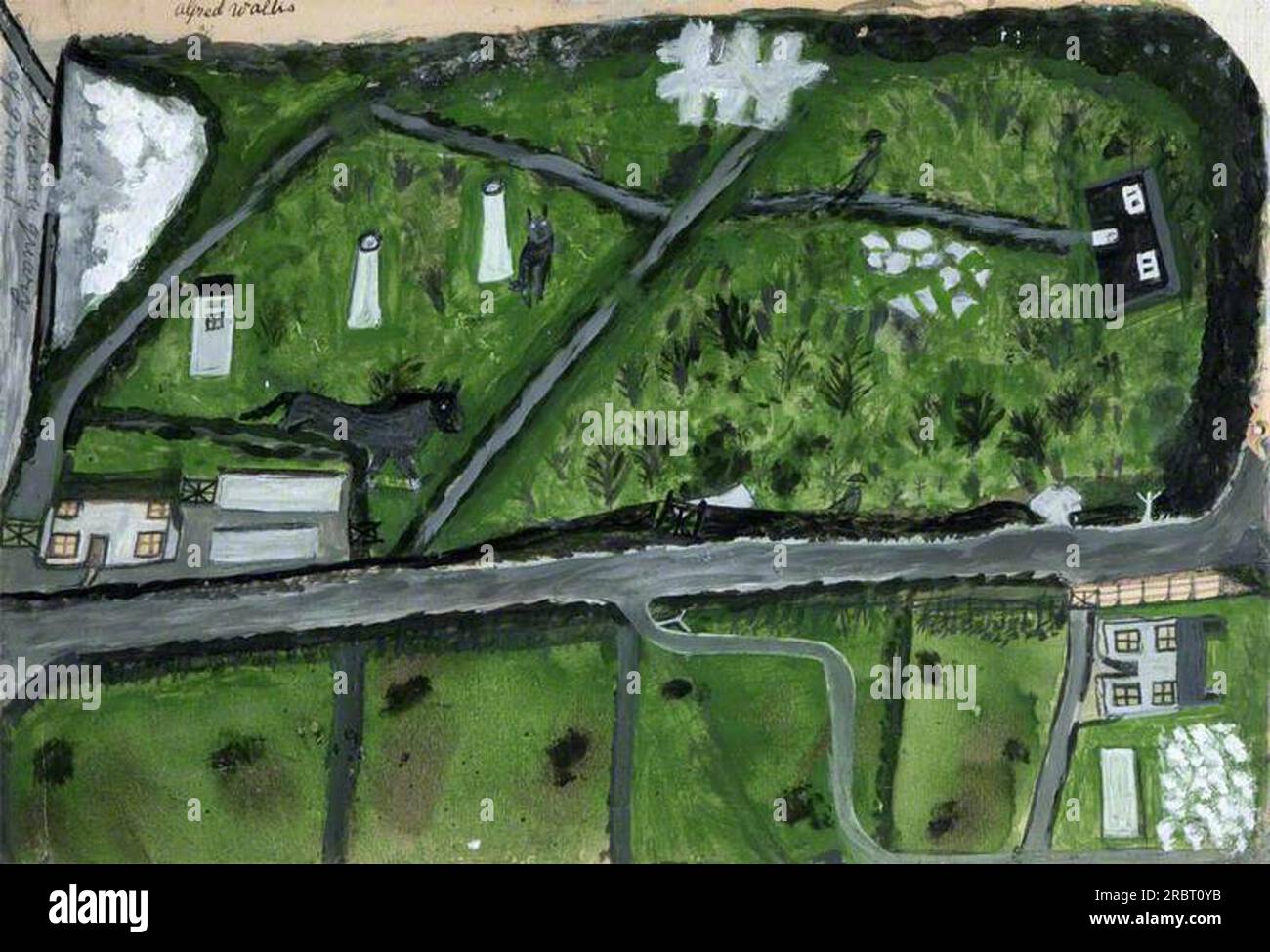 'Consols Mine Raswall Hill and the Road Zennor to Farms. The White You ...