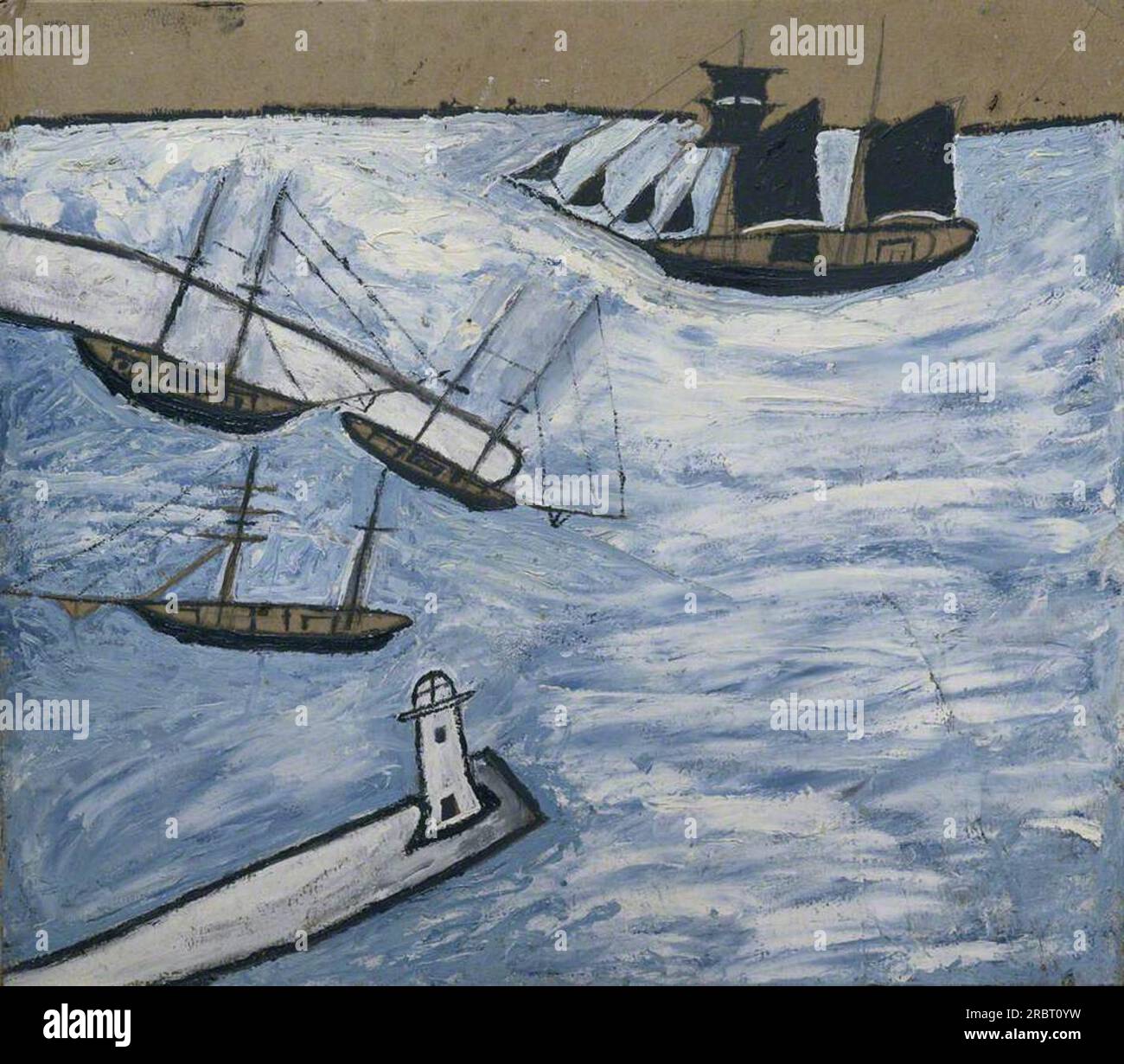 St Ives Harbour, Cornwall by Alfred Wallis Stock Photo - Alamy