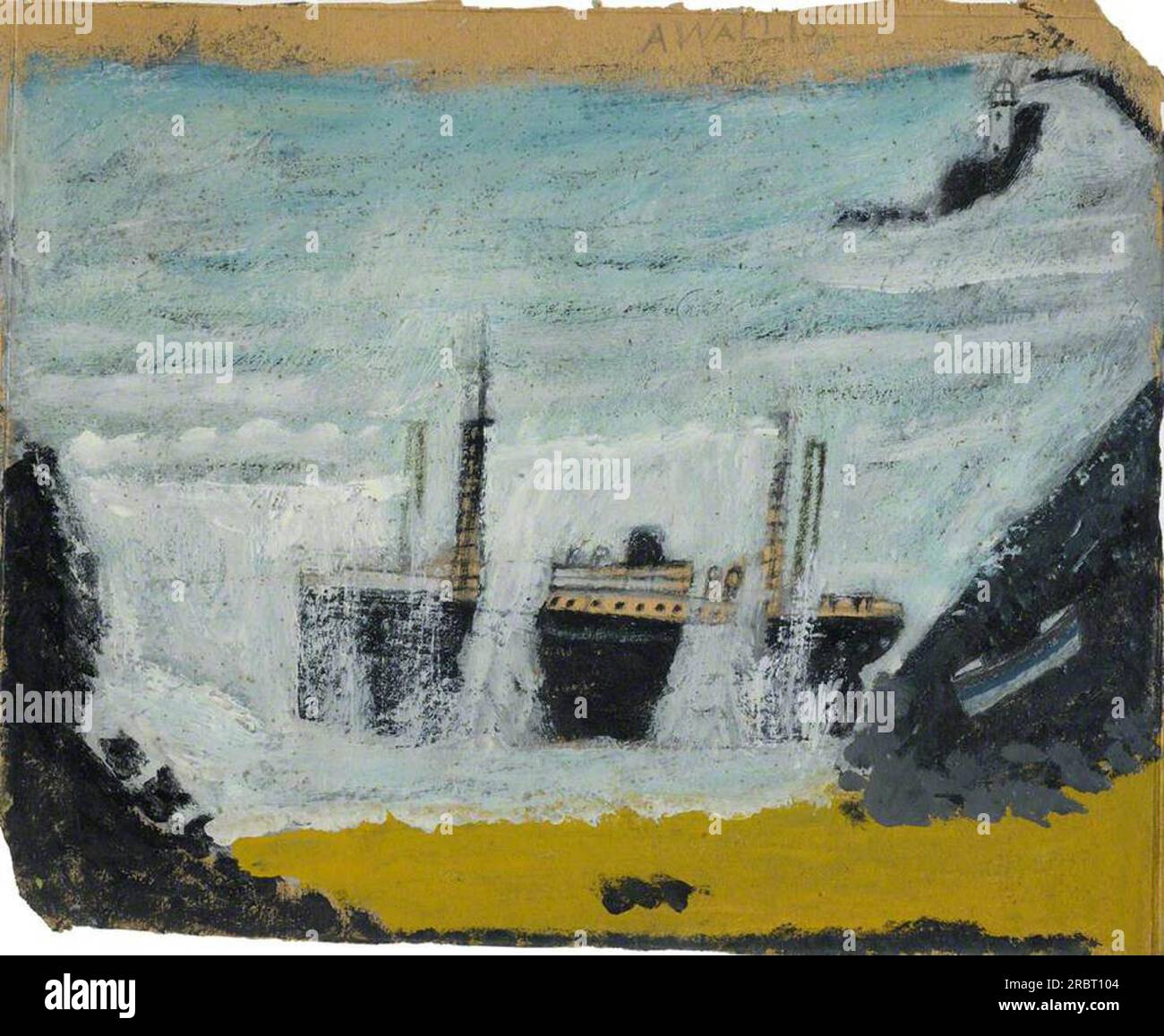 Shipwreck 1, the Wreck of the 'Alba' 1940 by Alfred Wallis Stock Photo ...