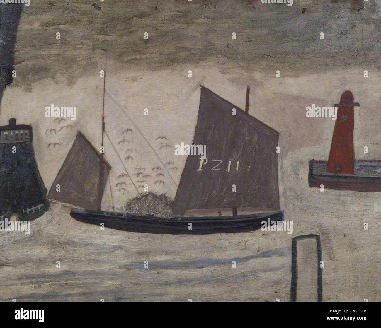 P. Z. 11 1928 by Alfred Wallis Stock Photo - Alamy