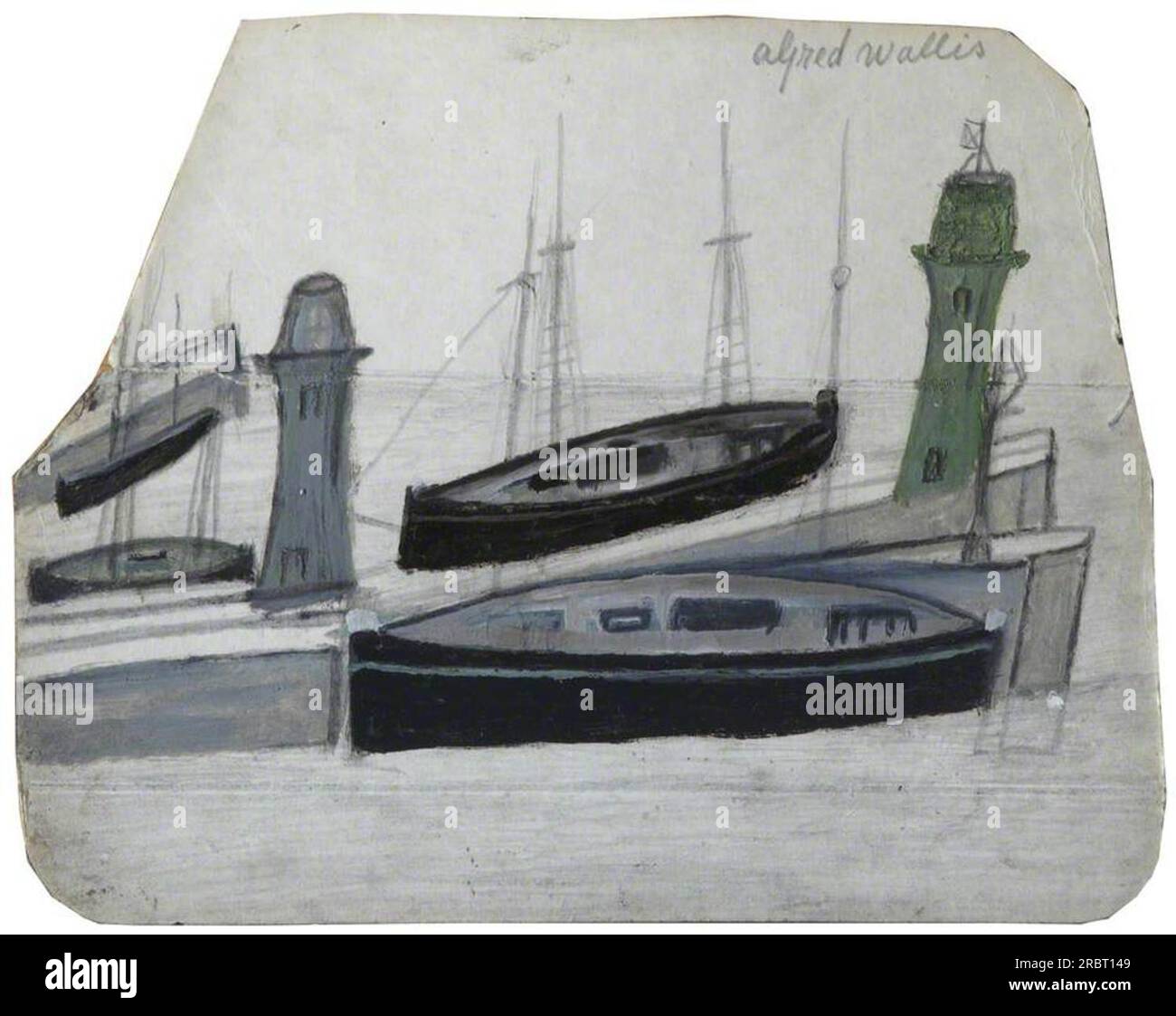 Boats by Alfred Wallis Stock Photo - Alamy