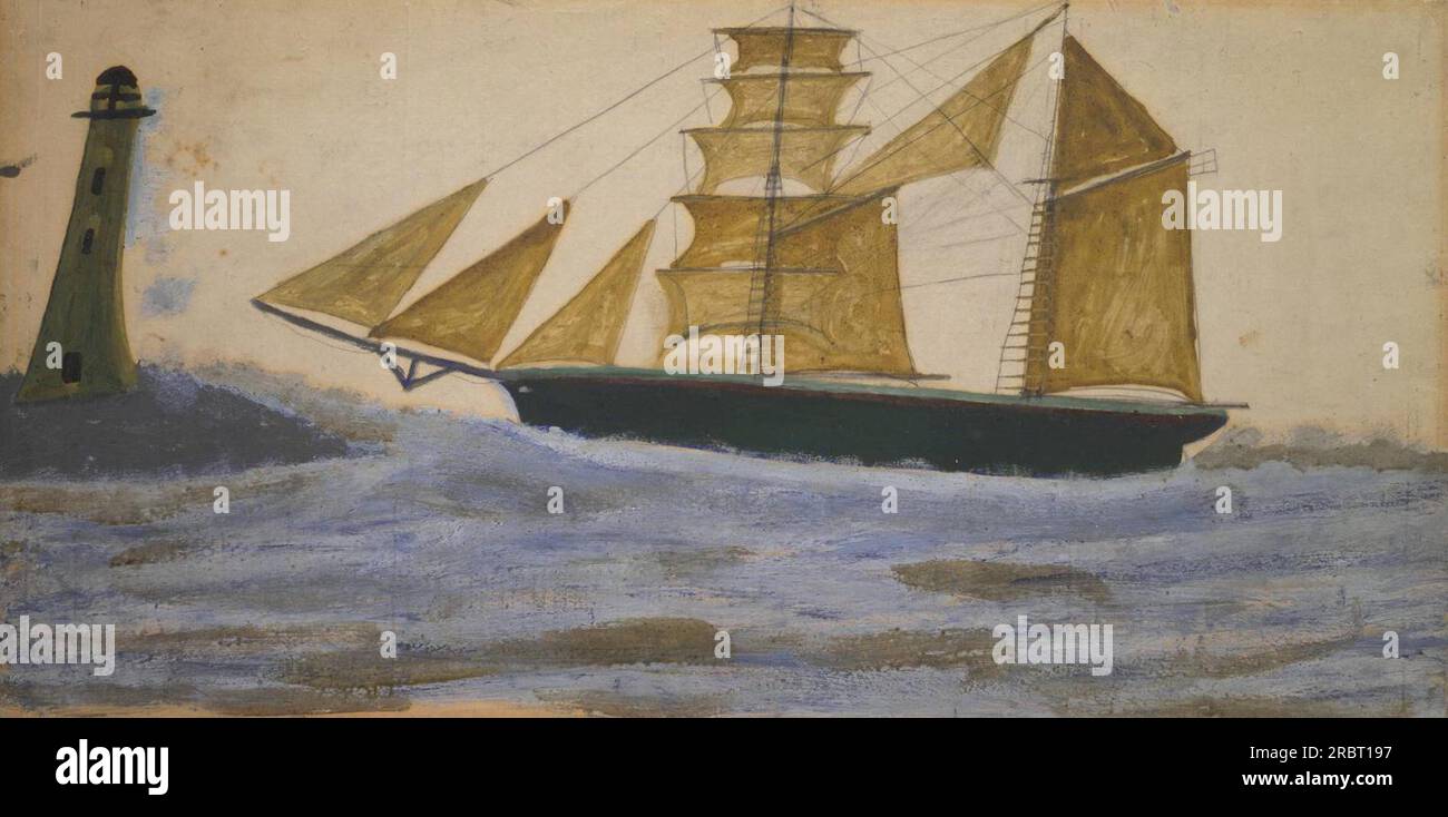 Two-Masted Ship 1928 by Alfred Wallis Stock Photo - Alamy