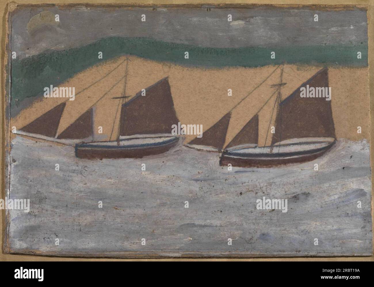 Two Boats 1928 by Alfred Wallis Stock Photo - Alamy