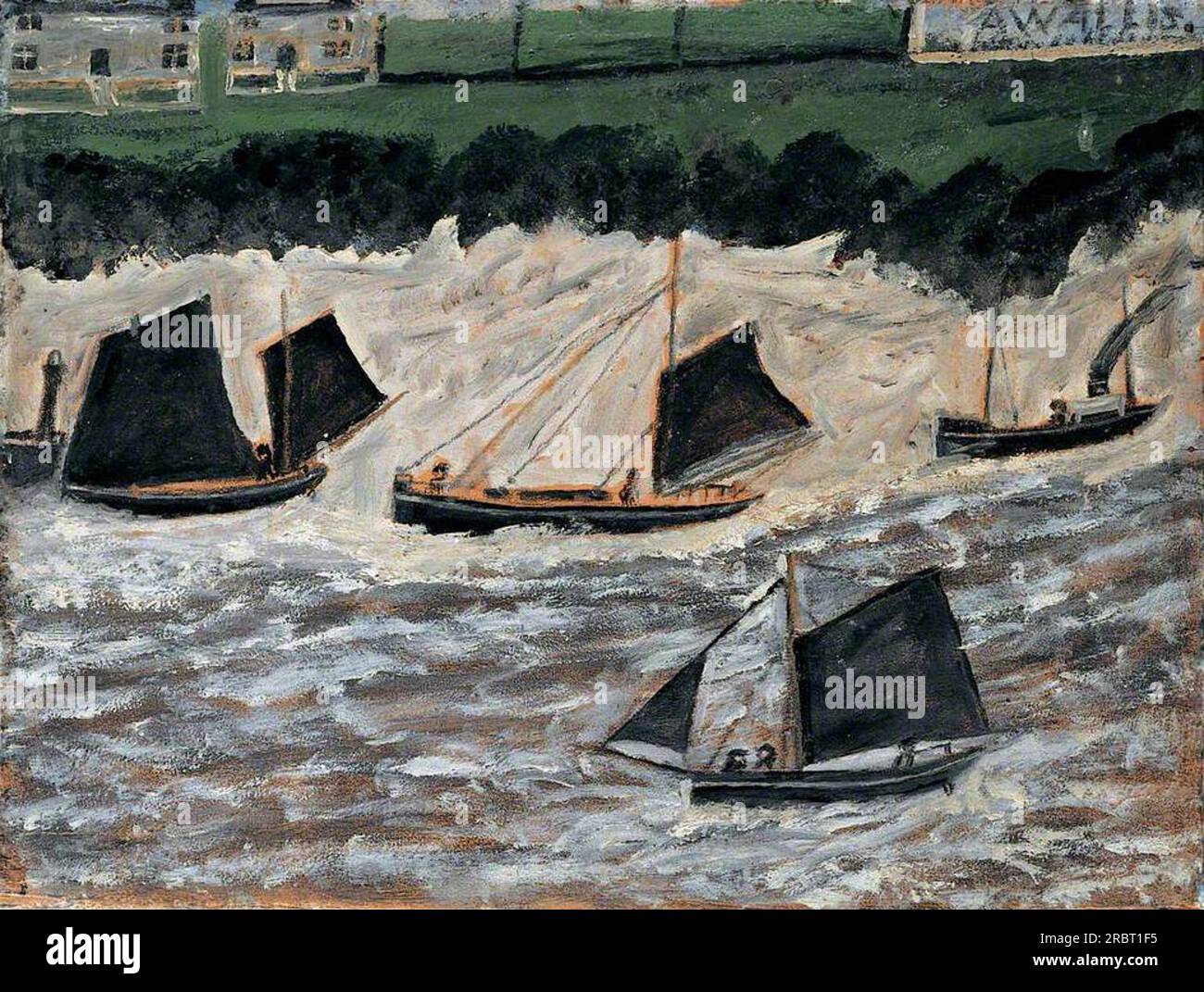 Seascape by Alfred Wallis Stock Photo - Alamy