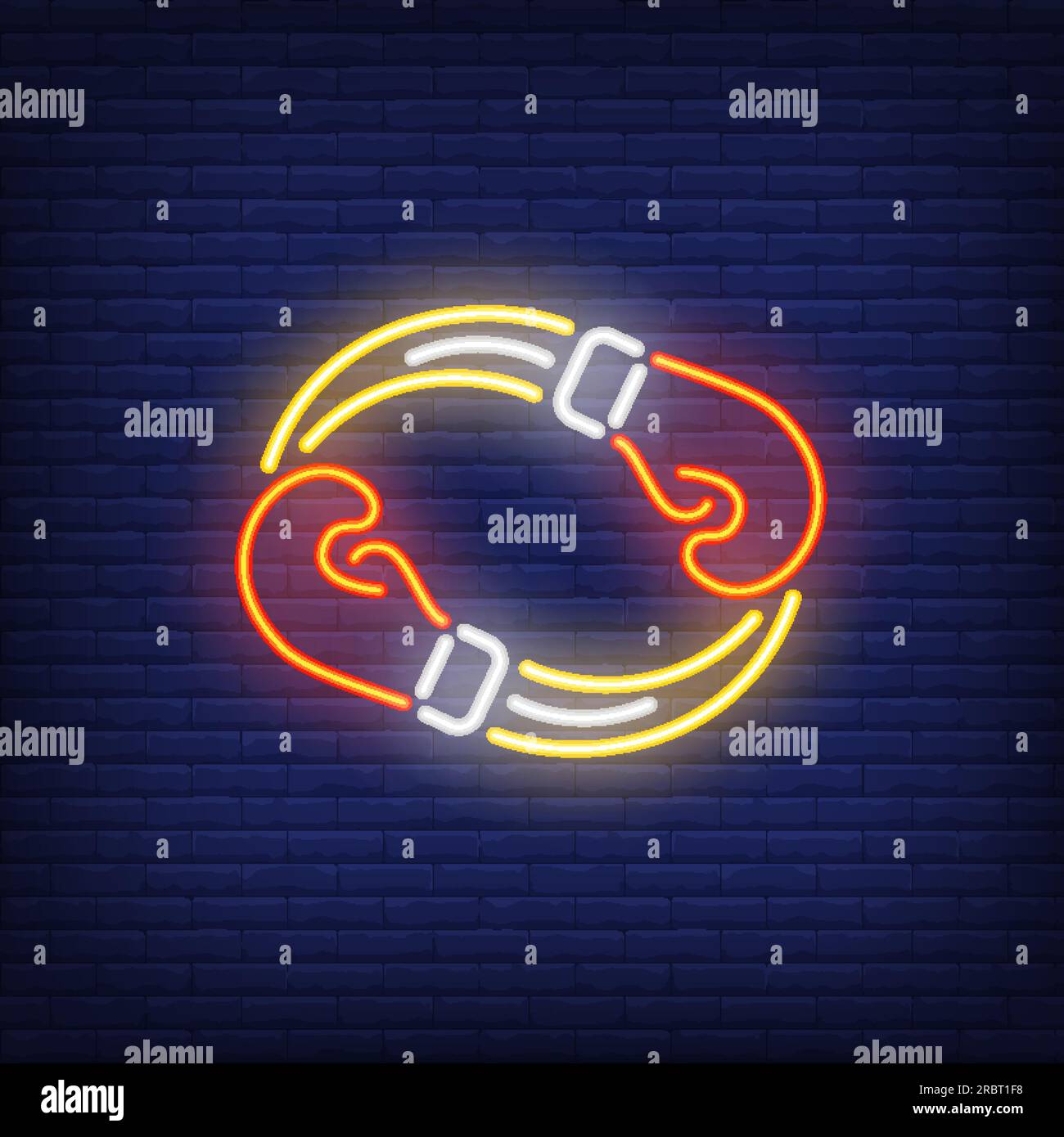 Neon icon of boxing competition Stock Vector Image & Art - Alamy