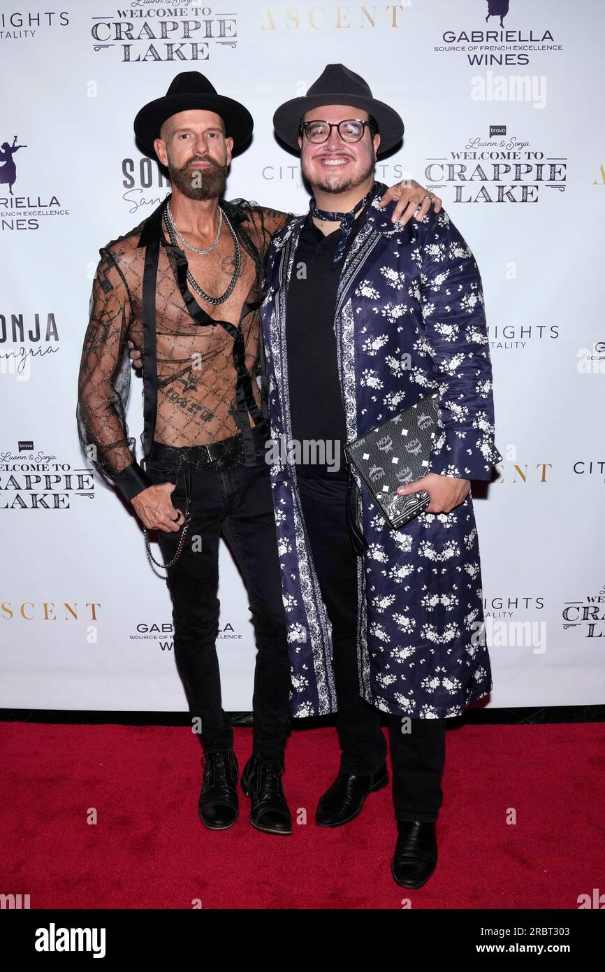 Berry Fidnick, left, and Jonathan Valdez attend the "Luann & Sonja ...