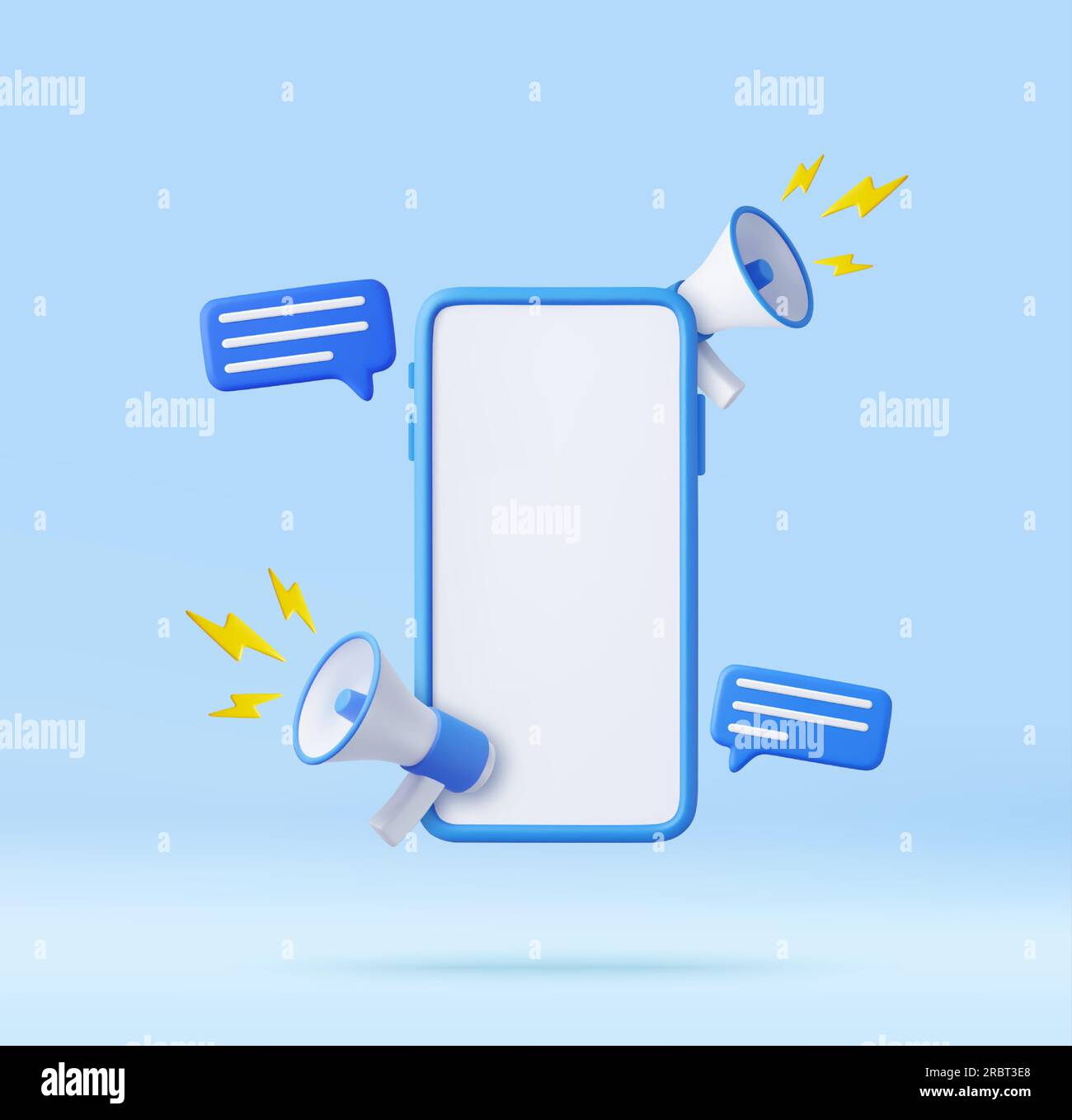 Megaphone speech bubble copy Stock Vector Images - Alamy