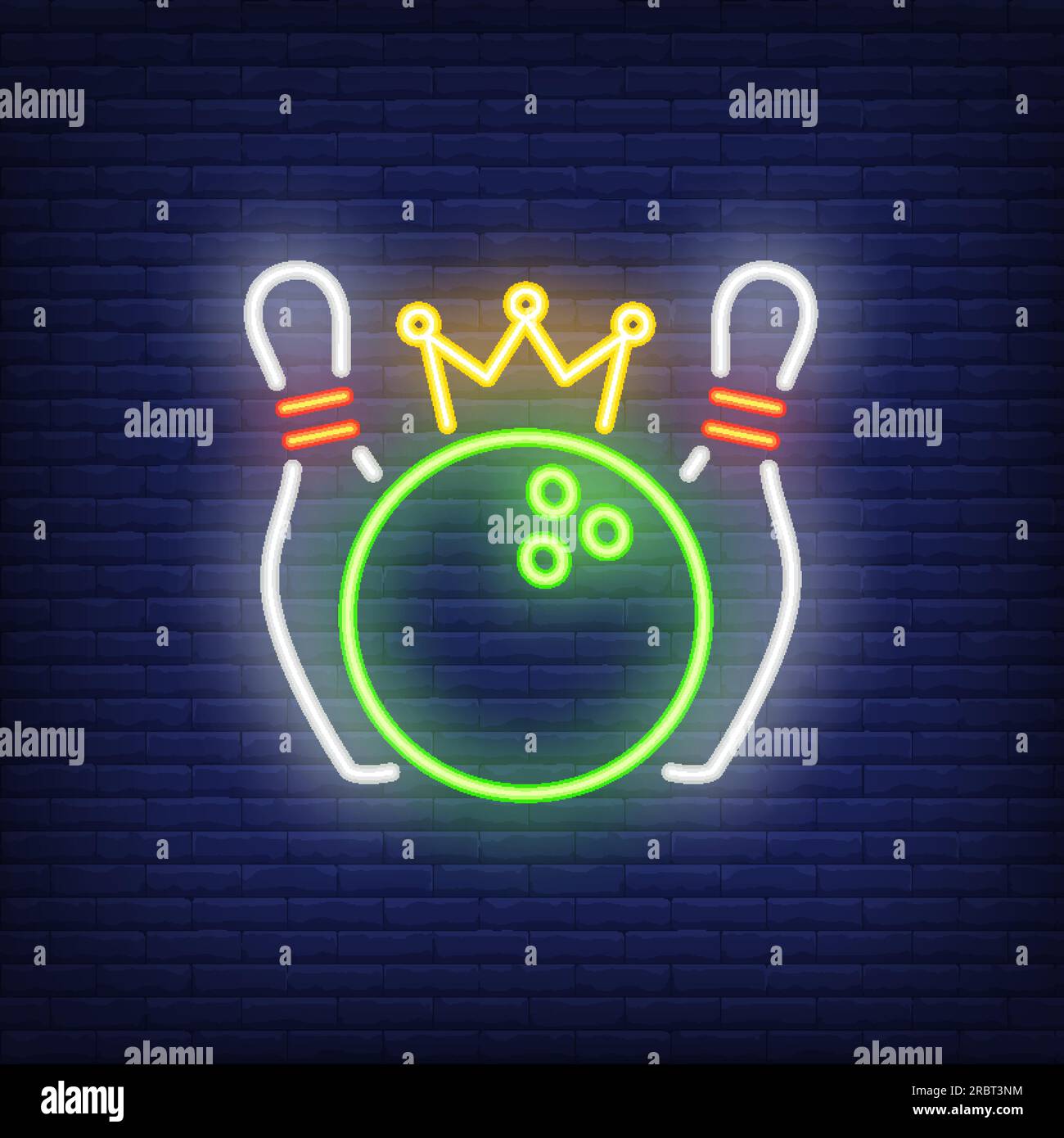 Bowling competition neon sign Stock Vector Image & Art - Alamy
