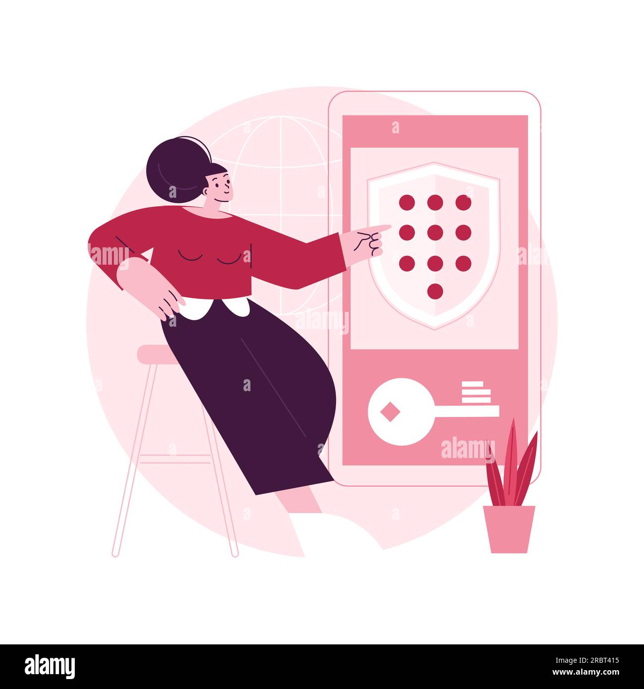 Secure Web Traffic Abstract Concept Vector Illustration Secure Internet Traffic Web