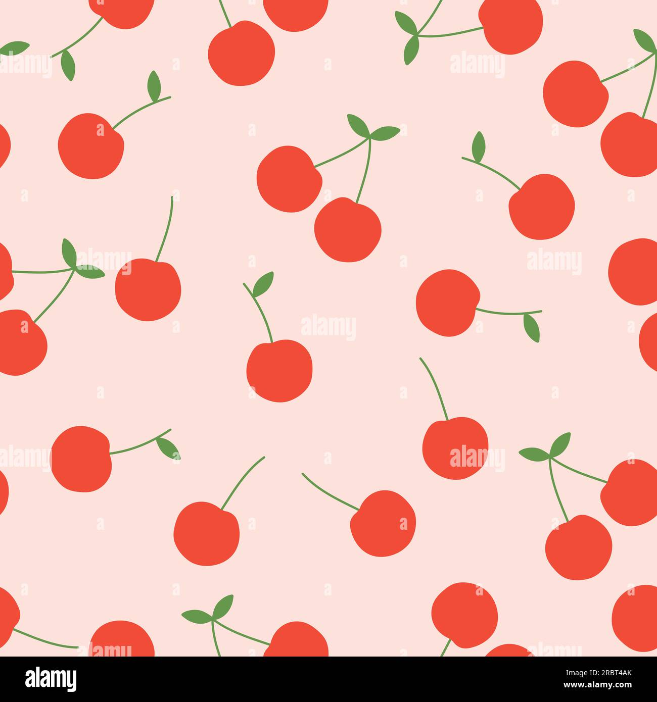 Cherry seamless pattern. Fruits vector illustration. It can be used for ...