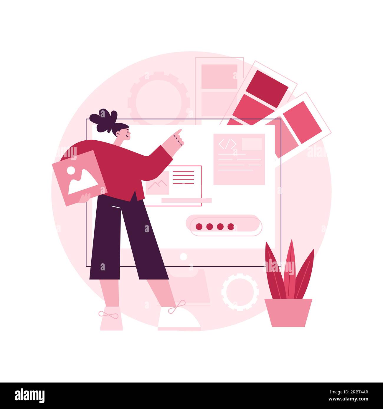 Low Code Development Abstract Concept Vector Illustration Online Development Platform Lcdp