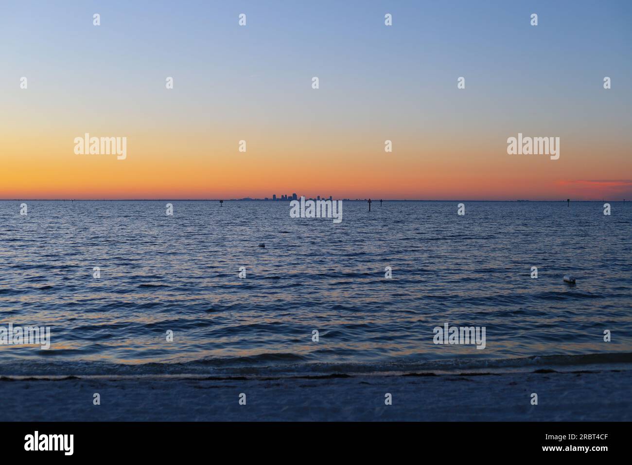 Magnificent sunset view on the Gulf of Mexico, Florida, USA Stock Photo ...
