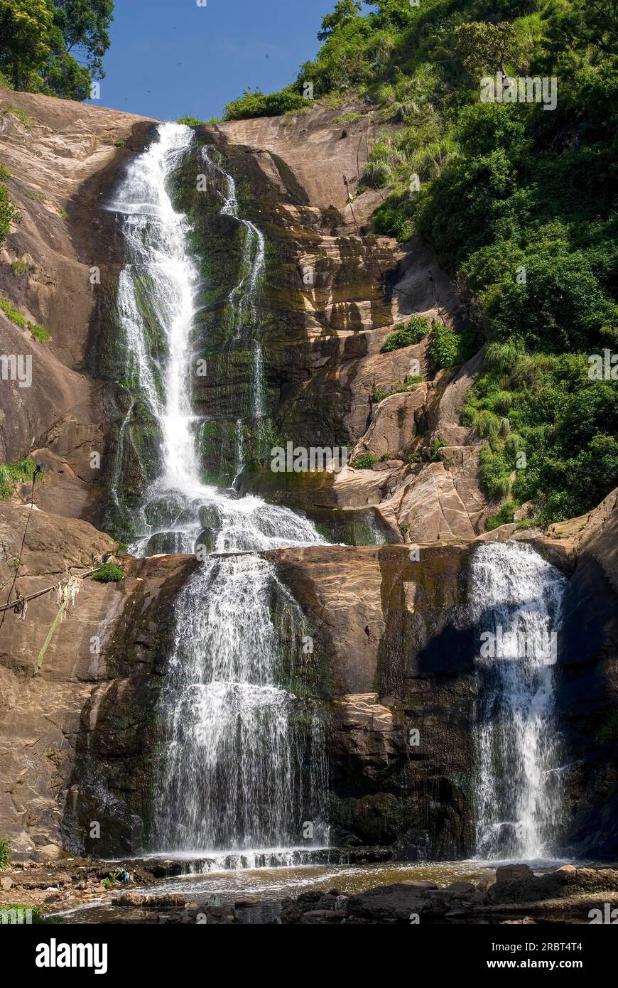 Silver Cascade a waterfall formed from the spillway of the boating in ...