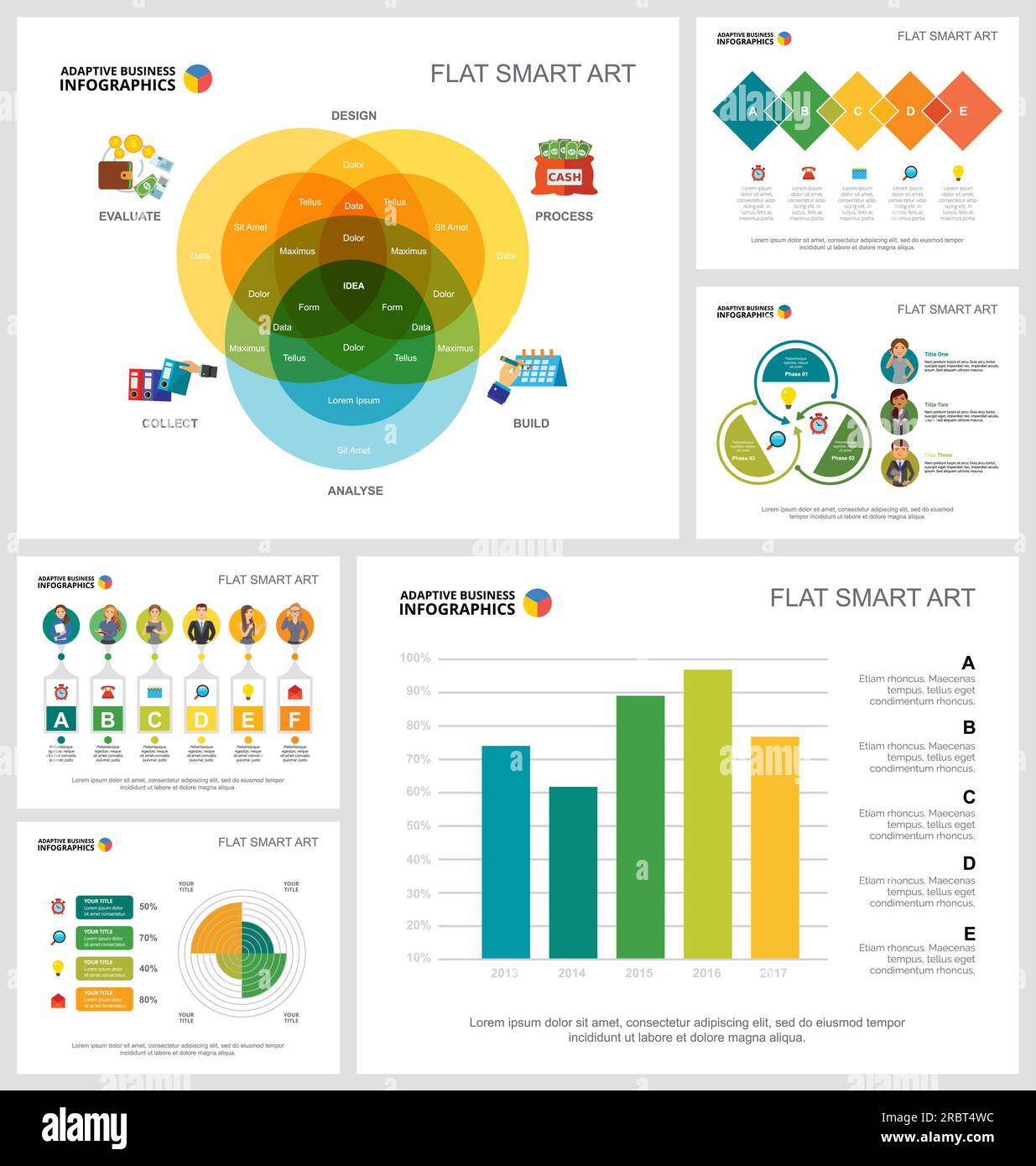 Colorful Statistics Or Analysis Concept Infographic Charts Set Stock Colorful Statistics Or Analysis Concept Infographic Charts Set Stock