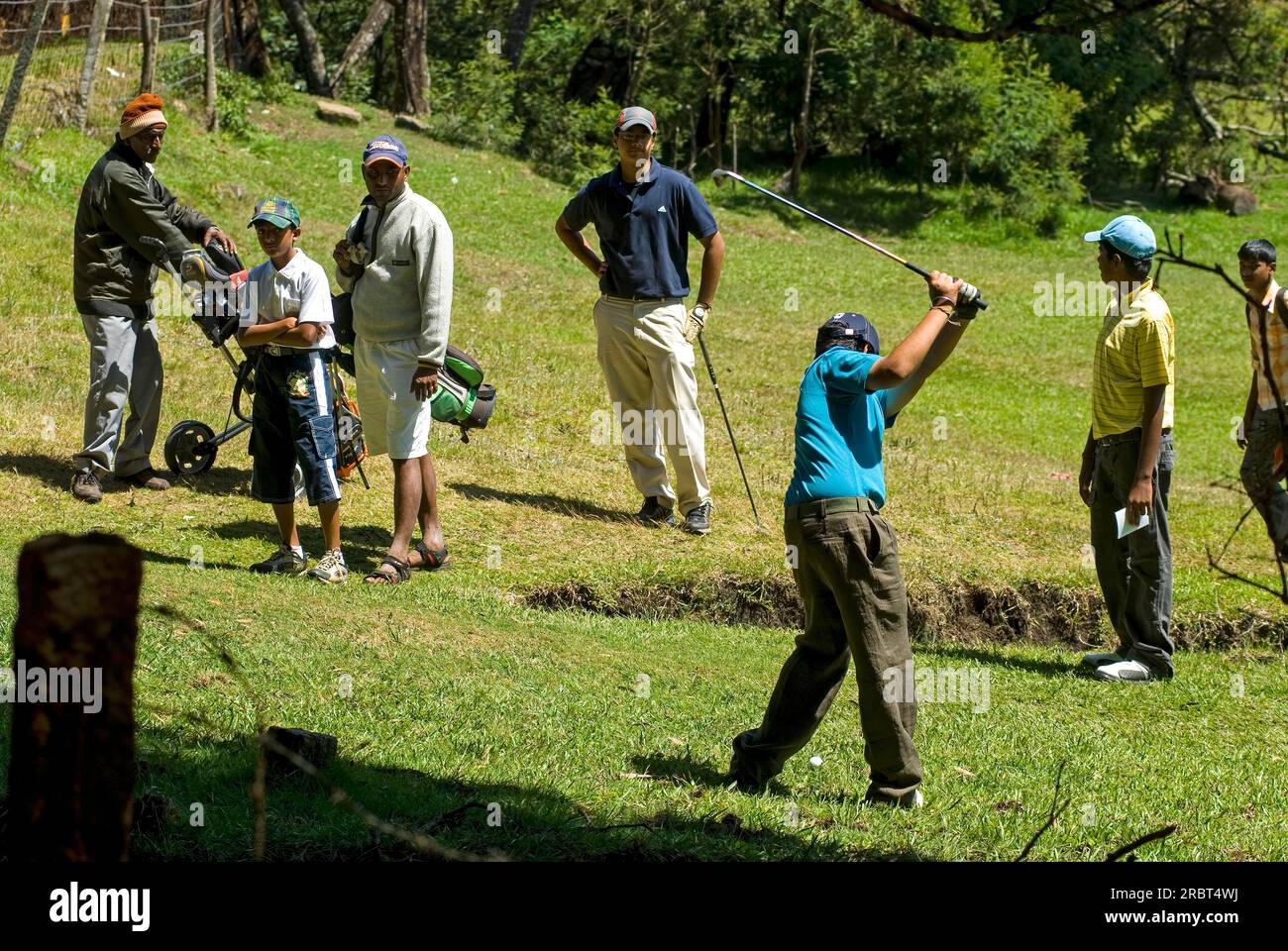 Playing golf at Kodaikanal golf Course is 6426 yards wide, 18 hole in ...