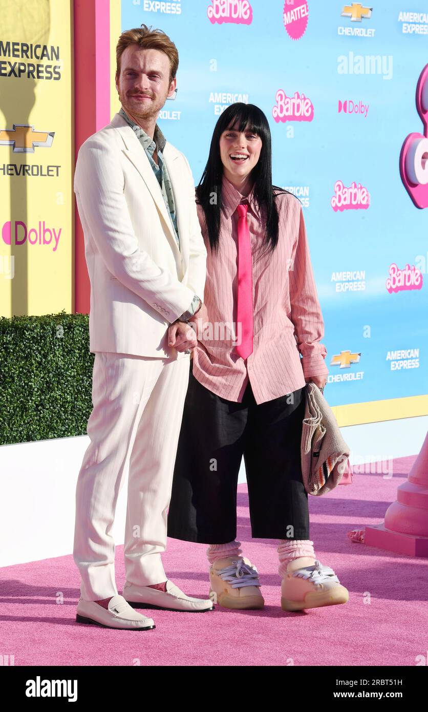 LOS ANGELES, CALIFORNIA - JULY 09: (L-R) FINNEAS and Billie Eilish ...